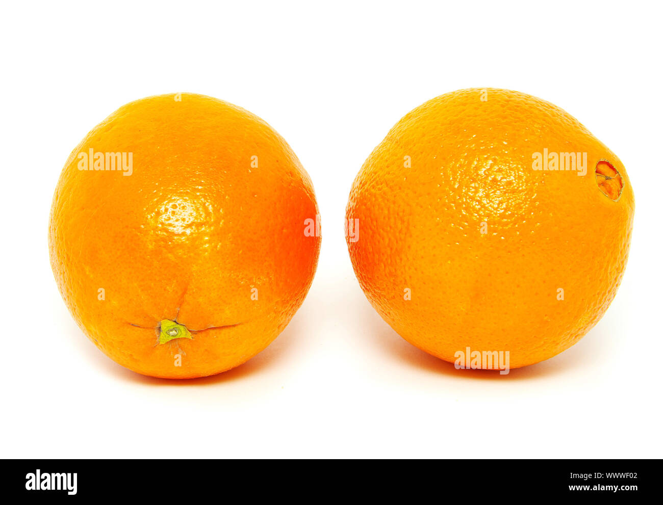 fresh orange isolated on white Stock Photo - Alamy