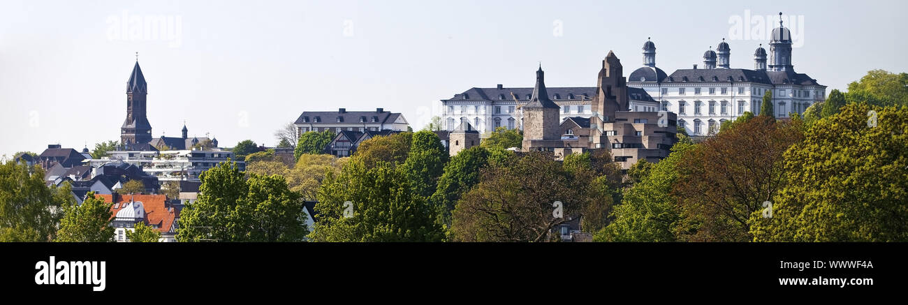 Bensberg town hall and Bensberg Palace, Bergisch Gladbach, North Rhine ...
