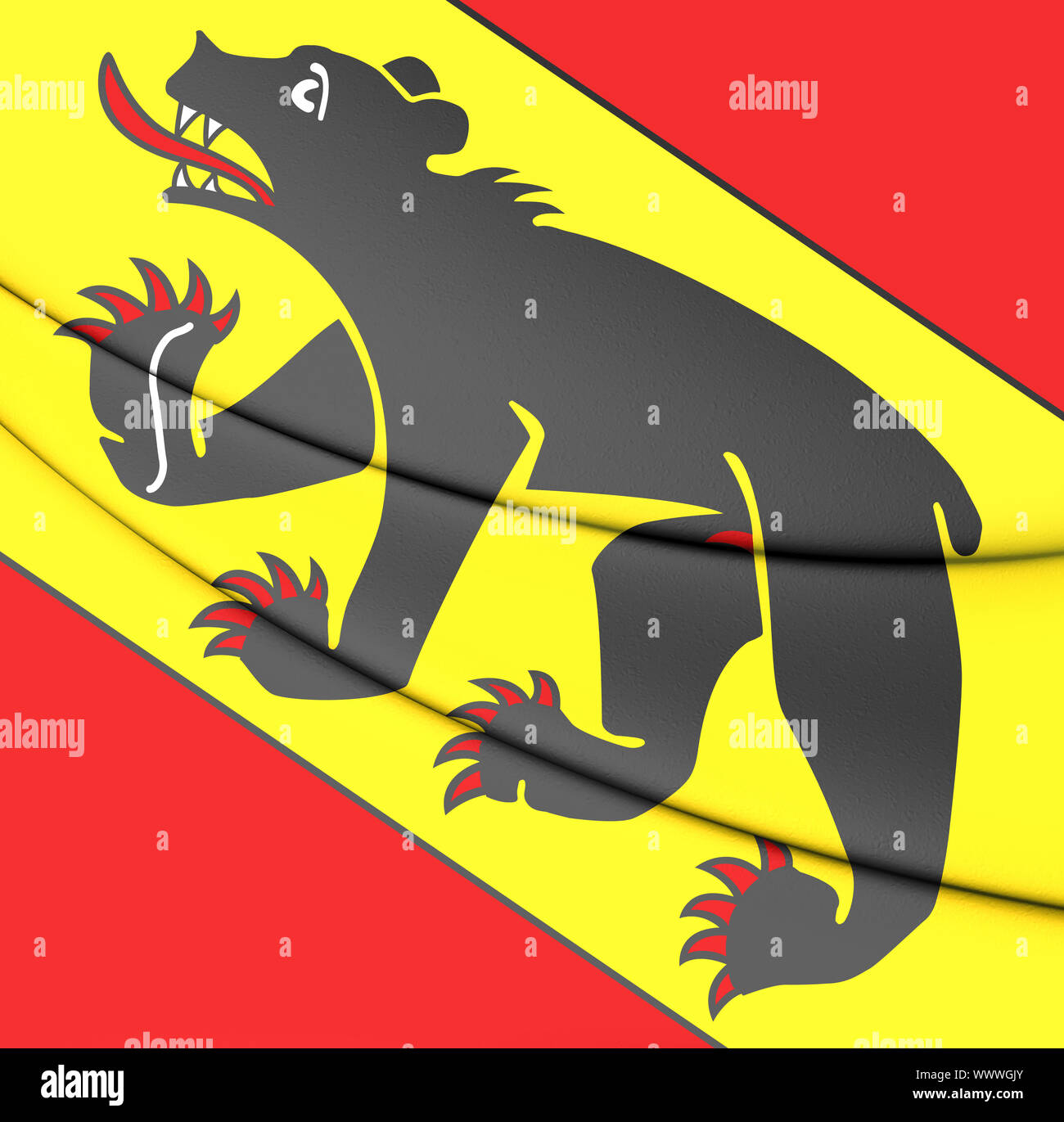 Flag of bern canton hi-res stock photography and images - Alamy