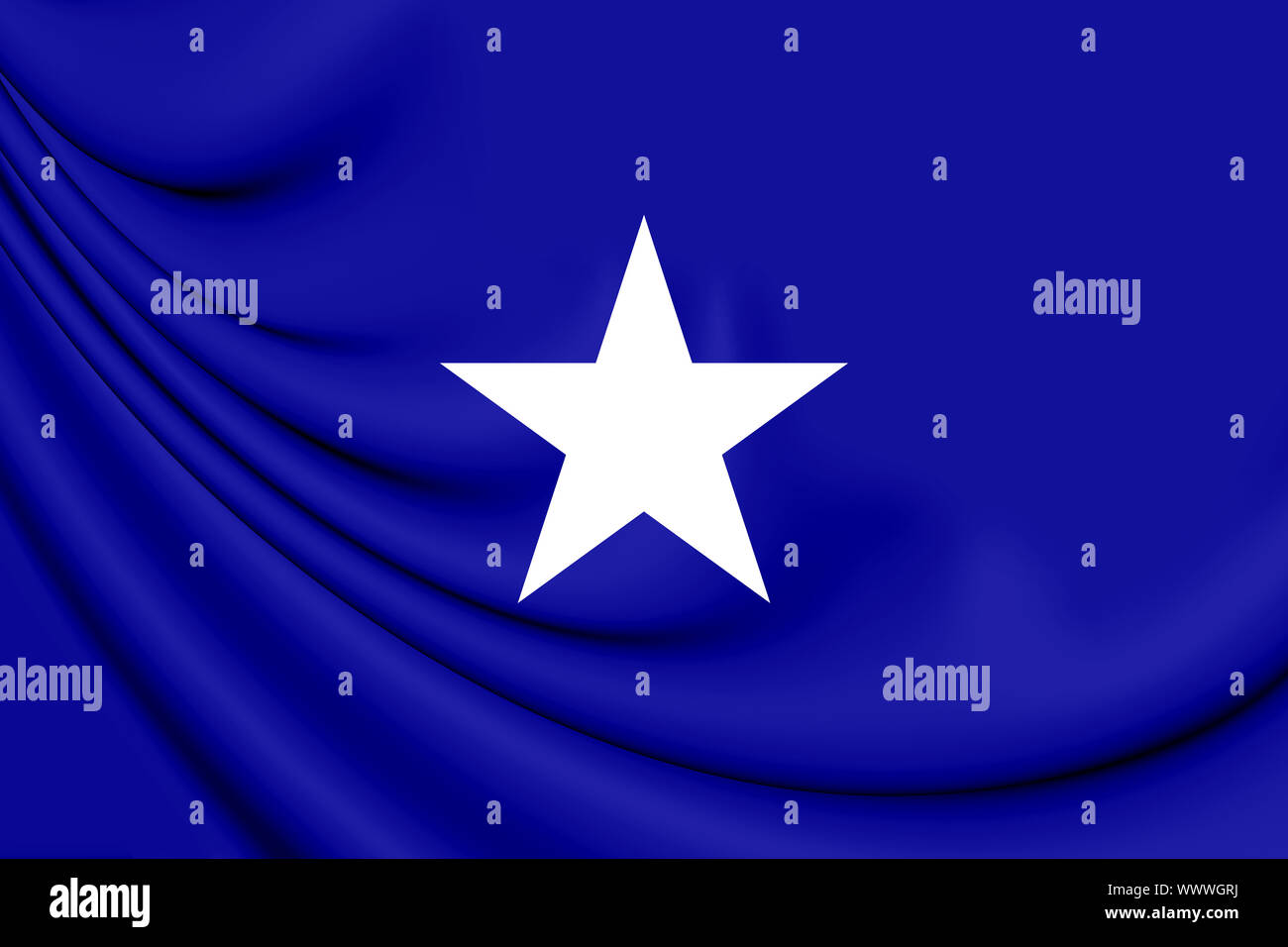 Bonnie Blue flag of the Confederate States of America. 3D Illustration ...