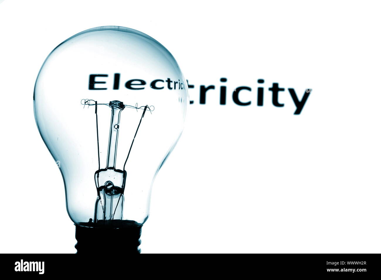 bulb showing concept for electric power and electricity Stock Photo - Alamy