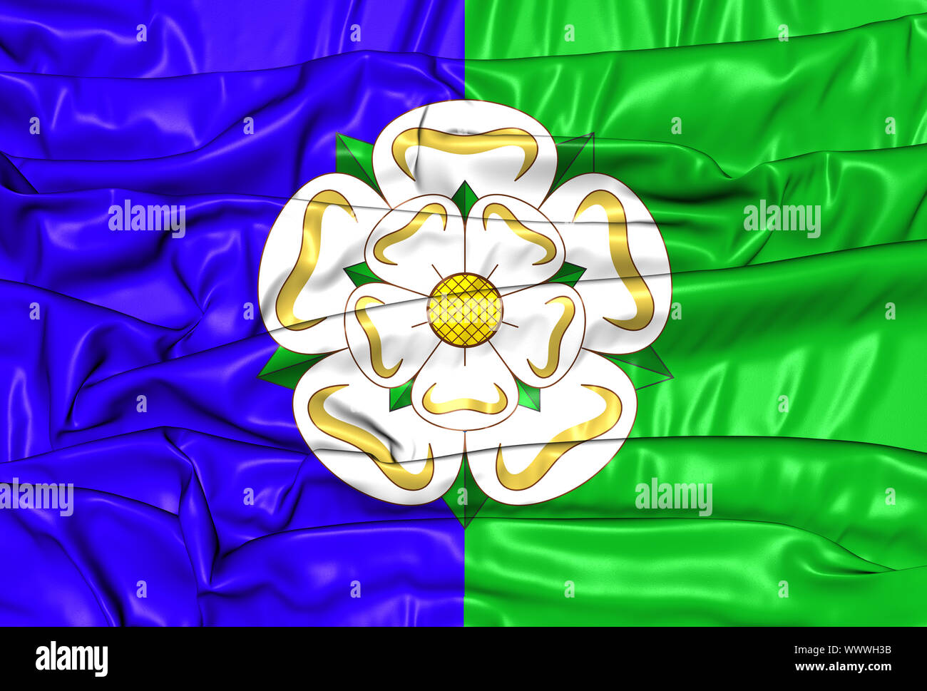 East Riding of Yorkshire Flag, England. 3D Illustration Stock Photo - Alamy