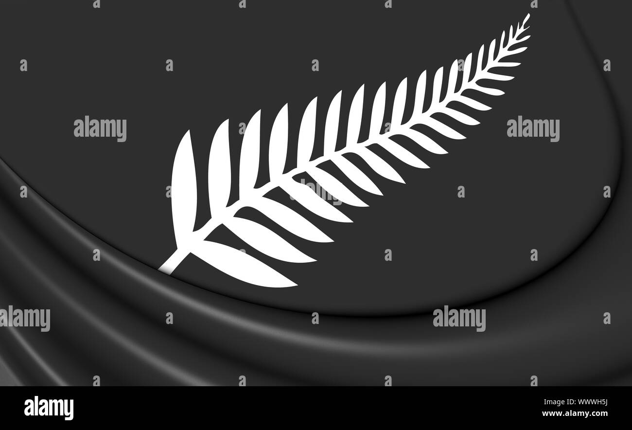 Silver fern flag hi-res stock photography and images - Alamy