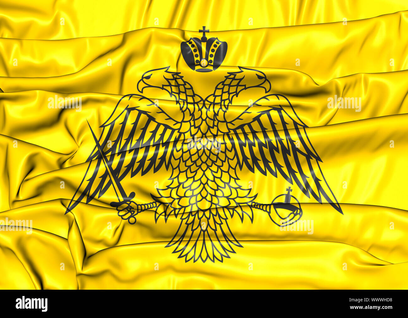 Flag of Greek Orthodox Church. 3D Illustration Stock Photo - Alamy
