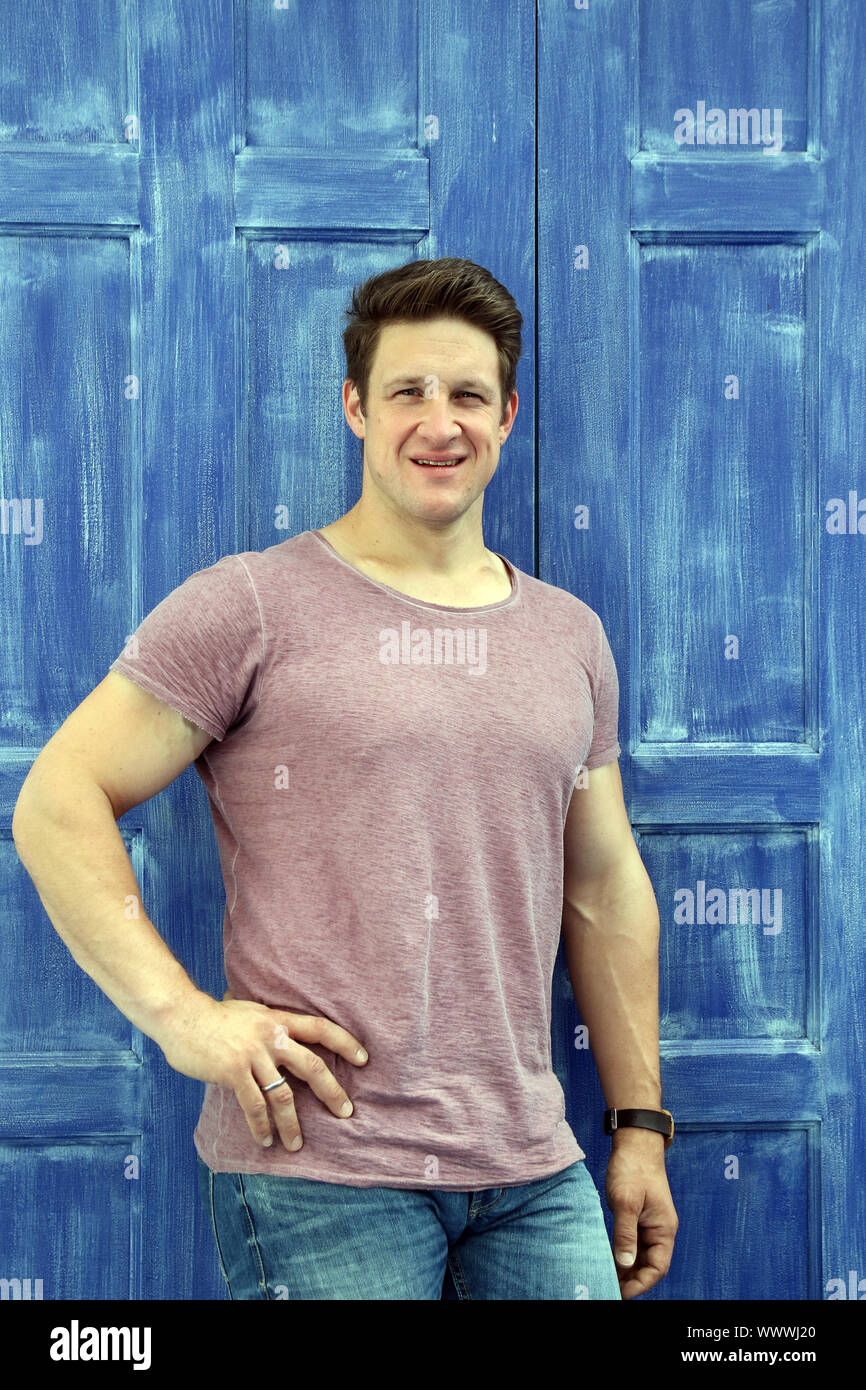 Singer at German Schlager Music Show Immer wieder Sonntags, 2015 Stock ...