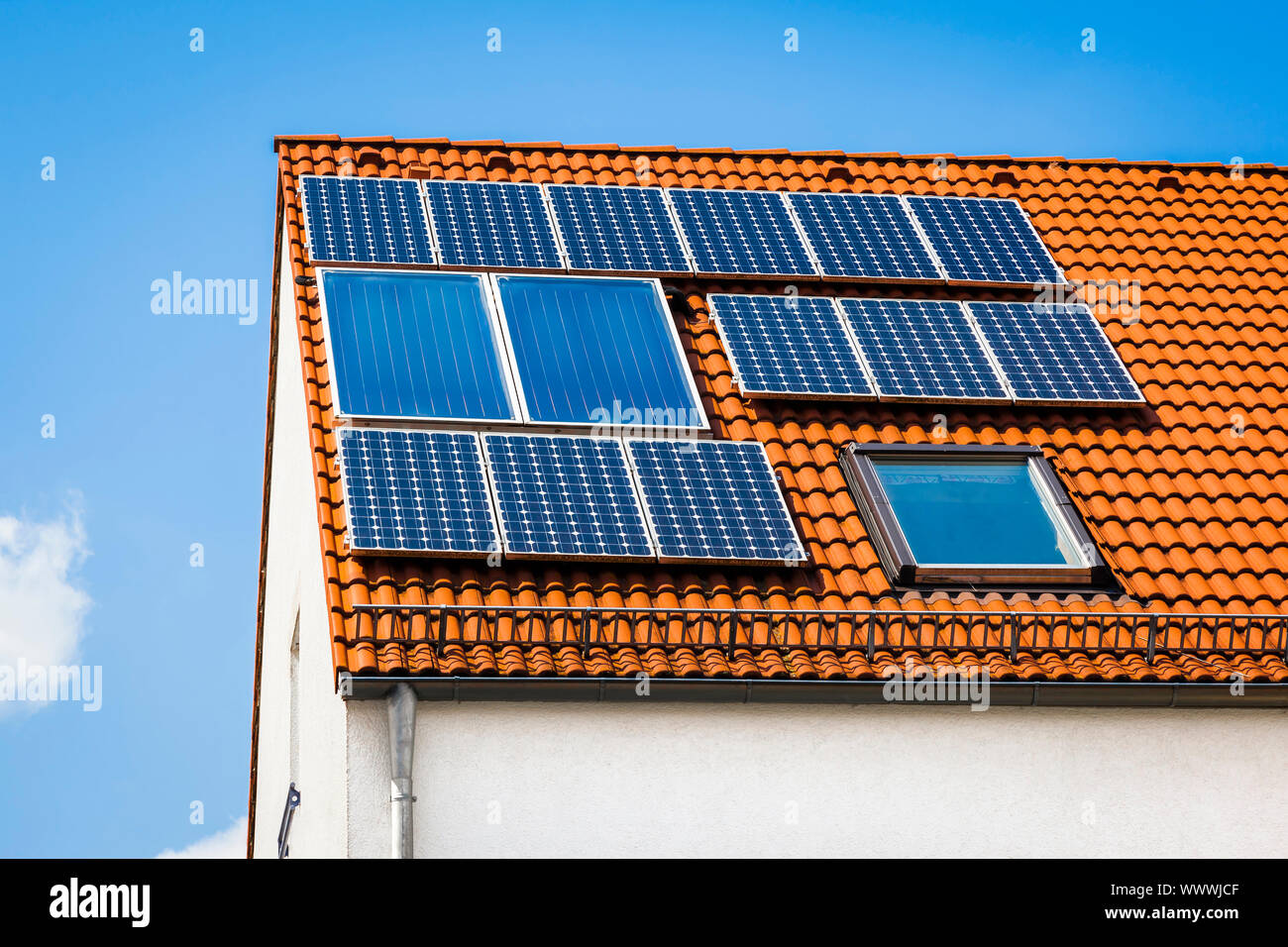 An image of a private solar plant Stock Photo - Alamy