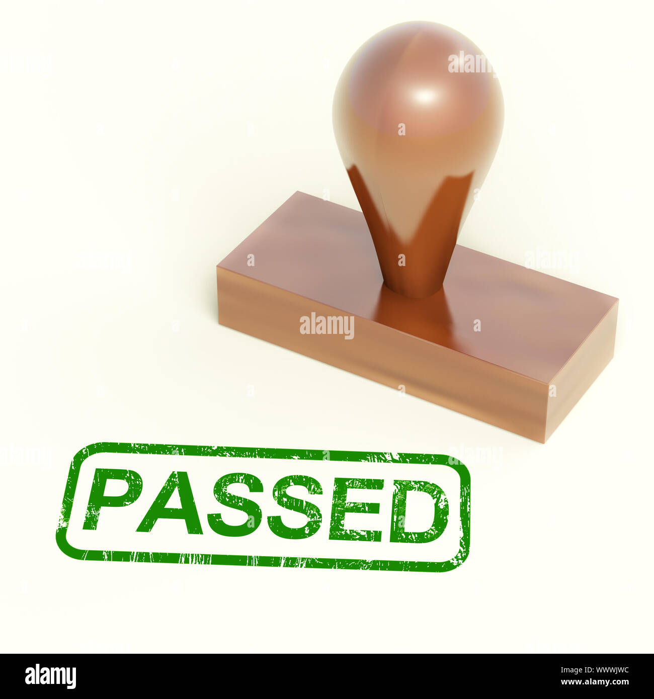Passed Rubber Stamp Showing Quality Control Approved Stock Photo - Alamy