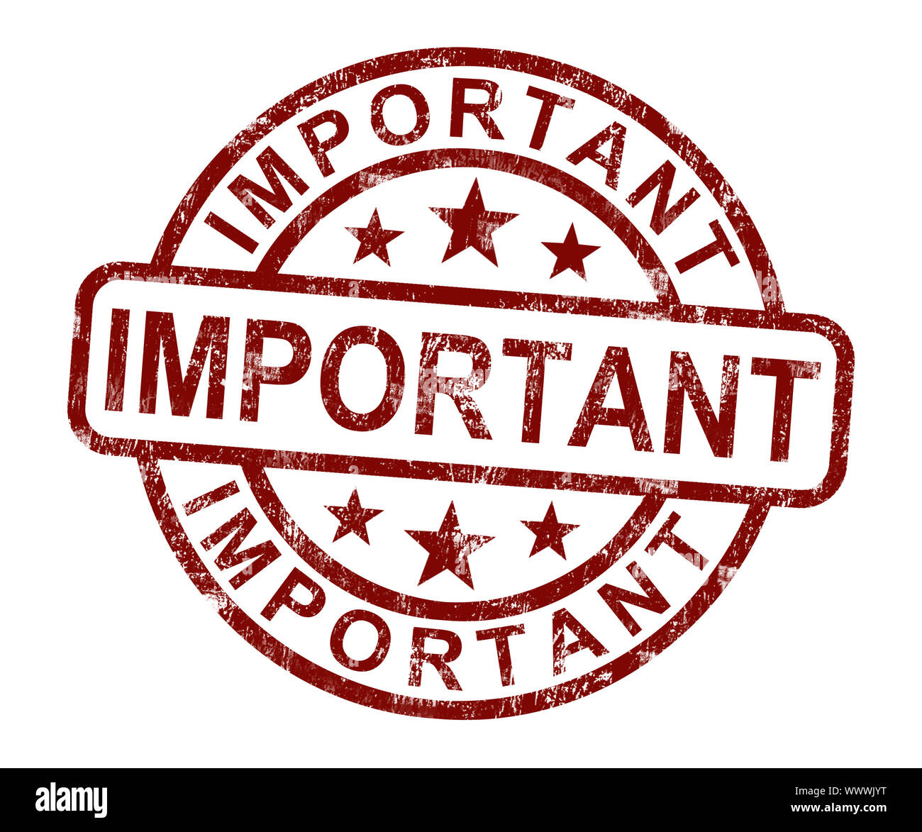 Important Stamp Showing Critical Information Or Documents Stock Photo ...