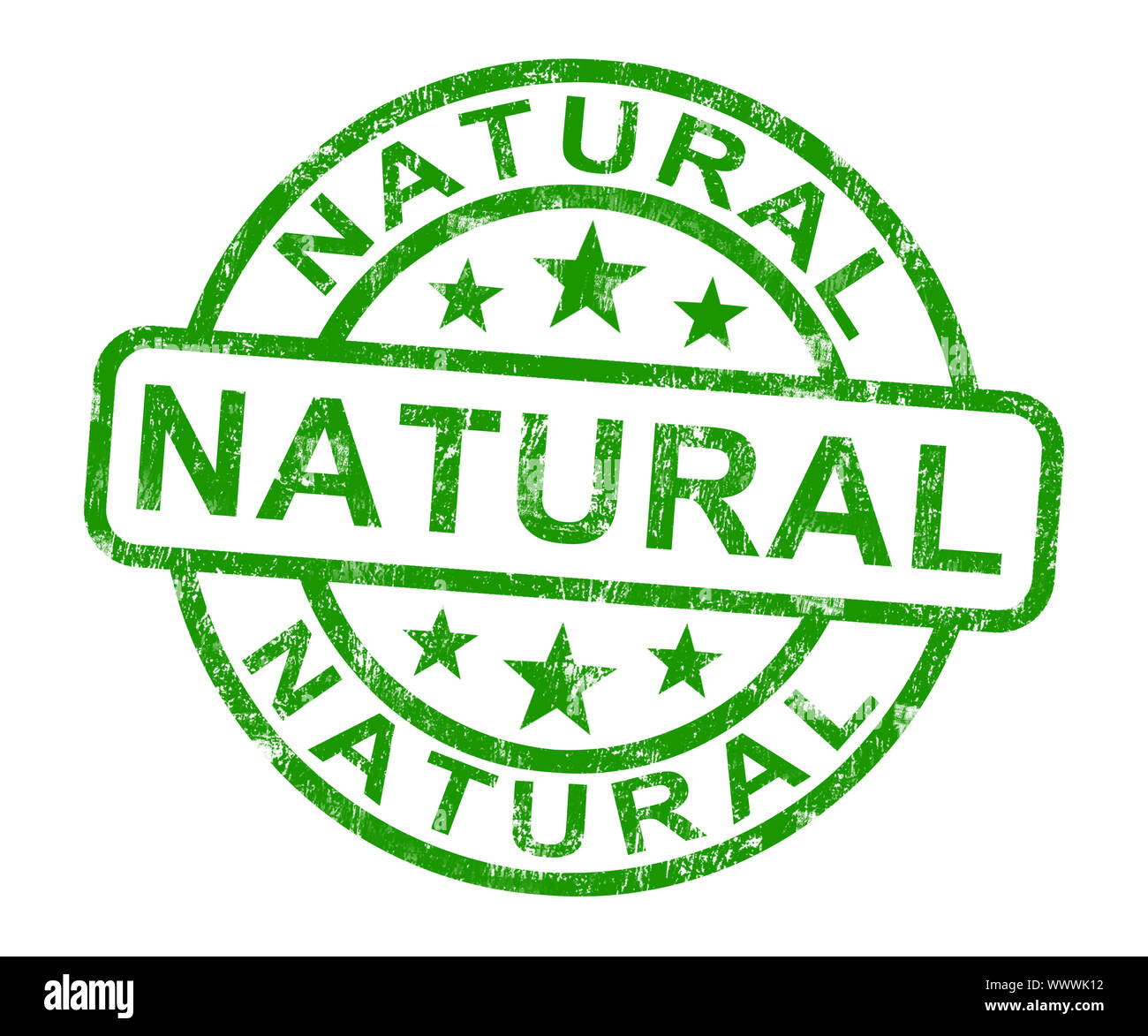 Natural Stamp Showing Pure Genuine Product Stock Photo - Alamy