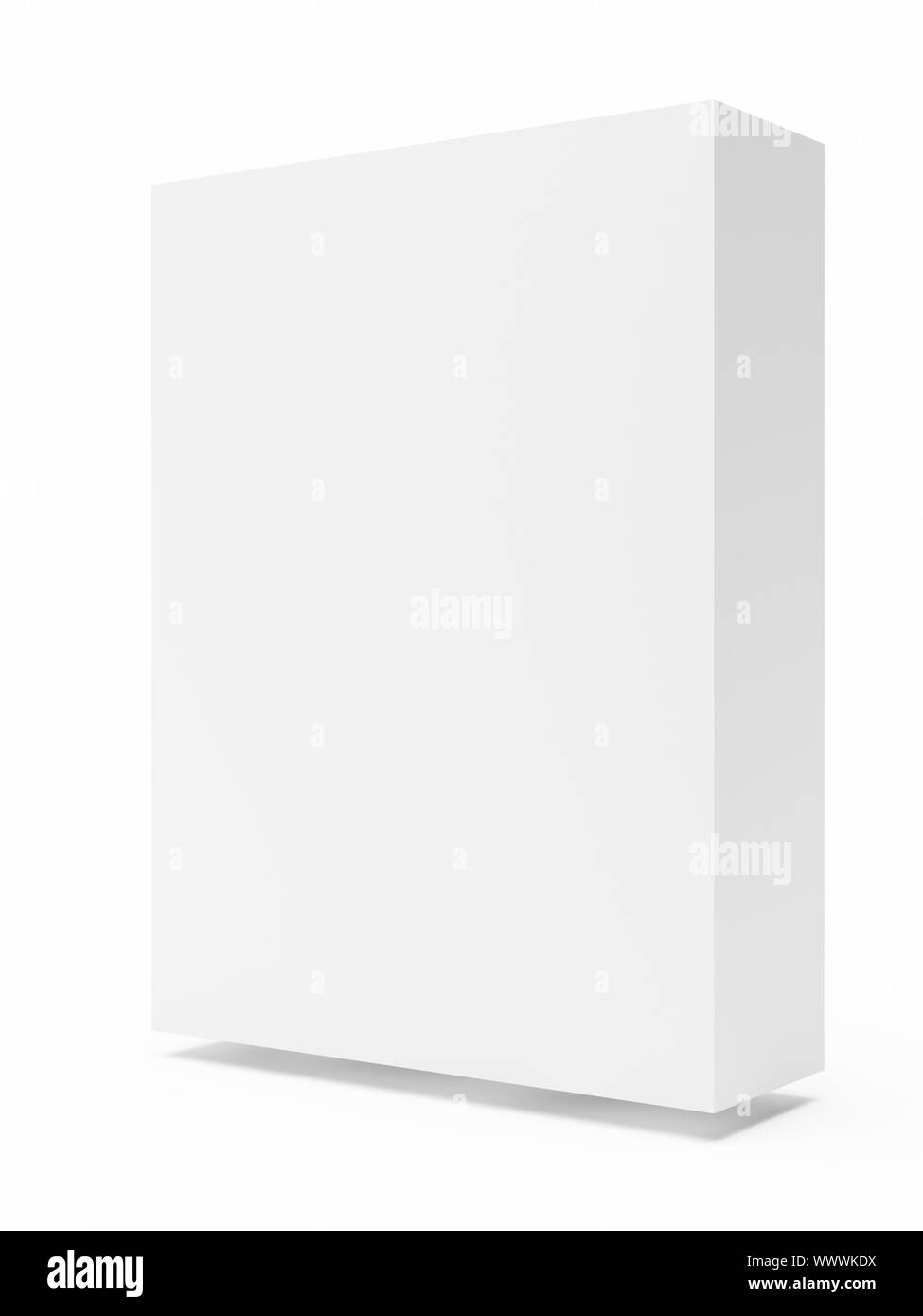 Blank Box Isolated on White Stock Photo - Alamy