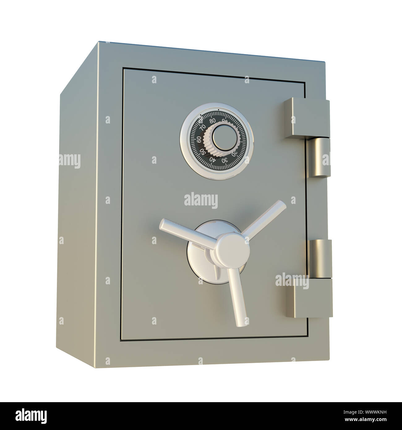 Bank Safe Isolated on White Stock Photo - Alamy