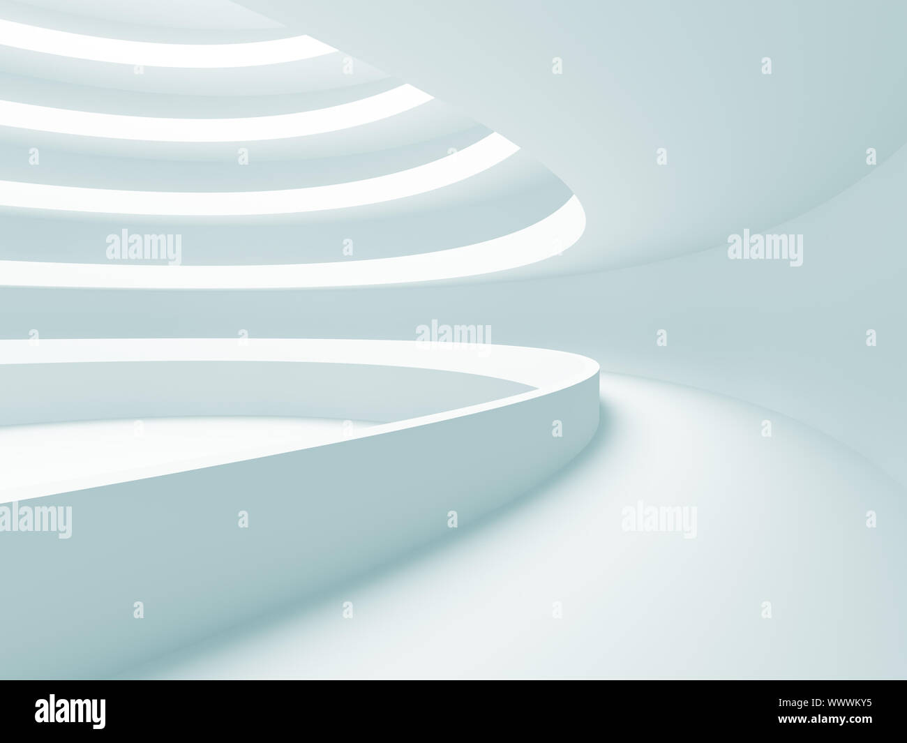 3d Illustration of Great Empty Hall Stock Photo - Alamy