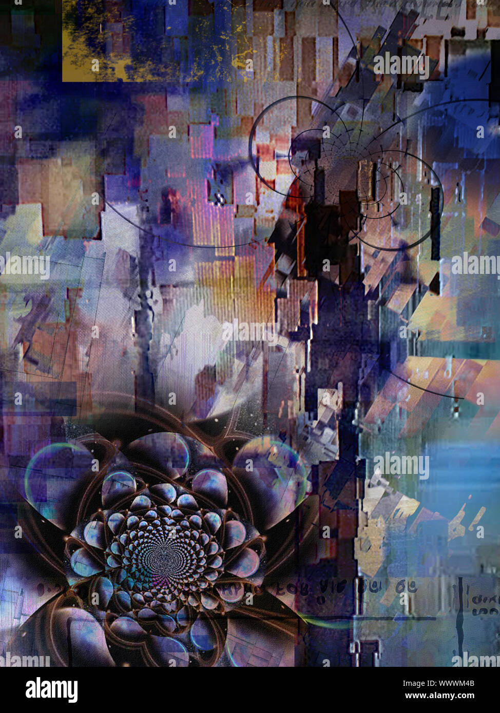 Digital abstract. Creative modern art Stock Photo - Alamy