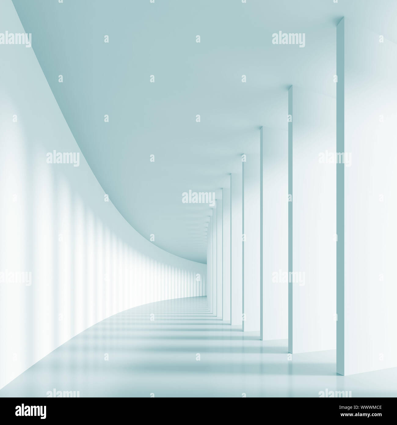 3d illustration columns hall hi-res stock photography and images - Alamy