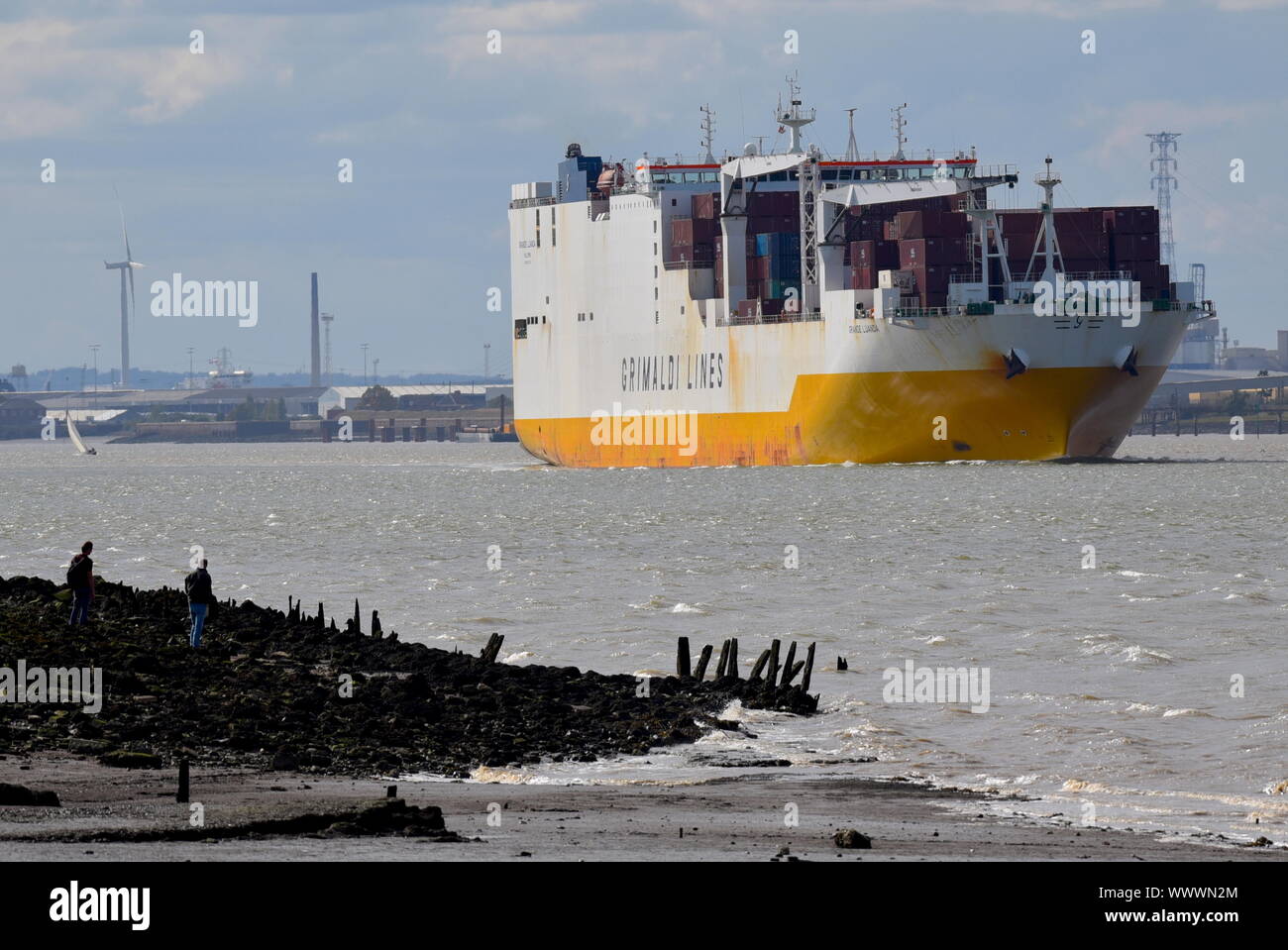 Grande Luanda is a Ro-Ro container ship that makes frequent visits to ...