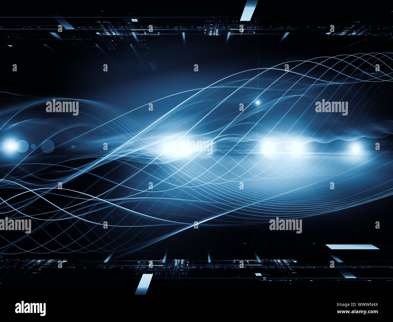 Digital Signal Technology Abstract as Pattern Art Stock Photo - Alamy