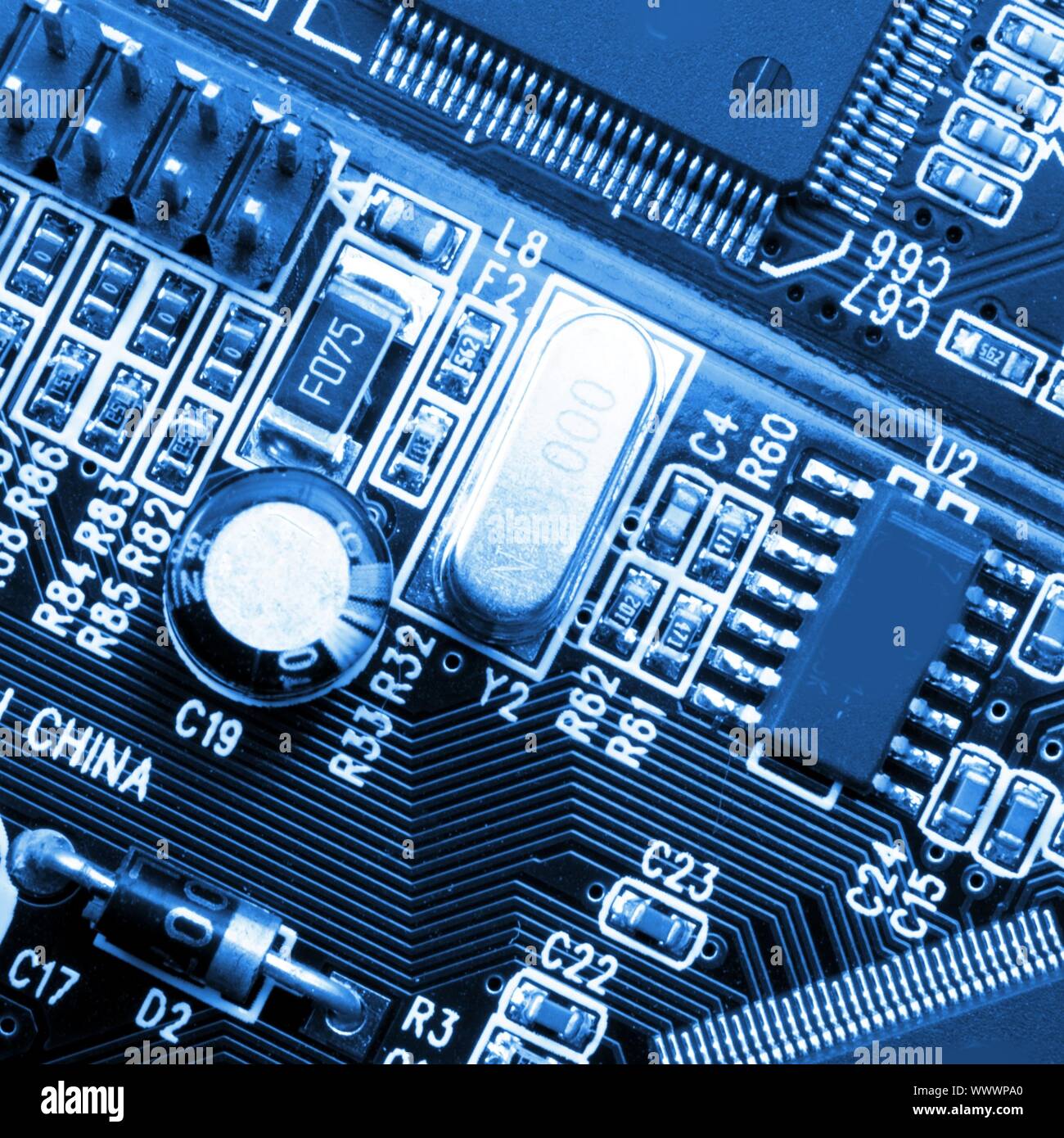 technology or computer background with micro chip Stock Photo - Alamy