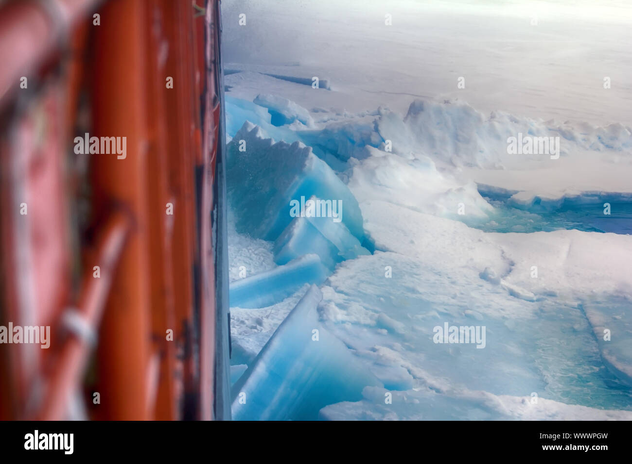 Nuclear-powered icebreaker solivet powerful first-year ice Stock Photo ...