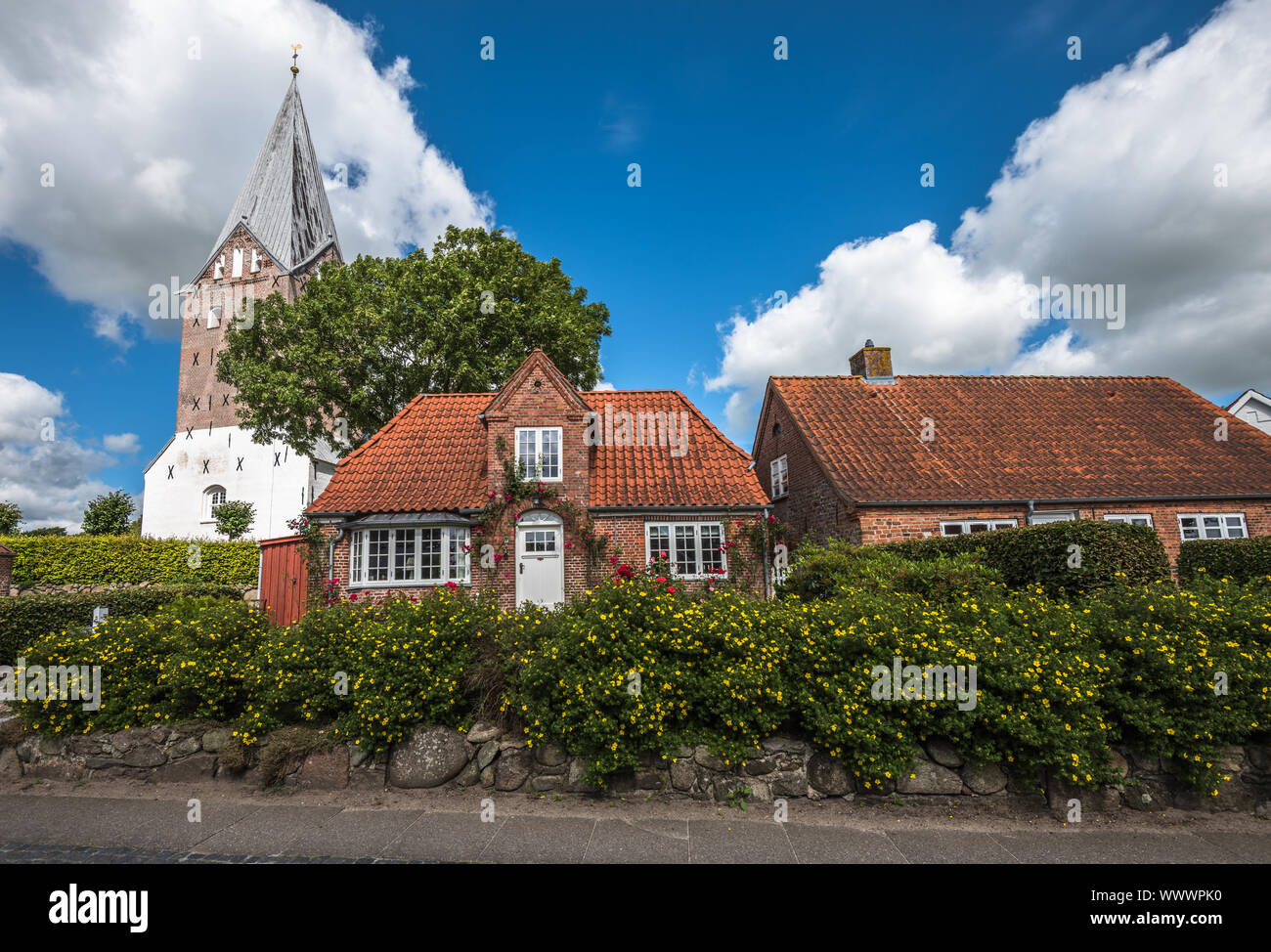 Mogeltonder, little Danish village in the southwest of Jutland ...