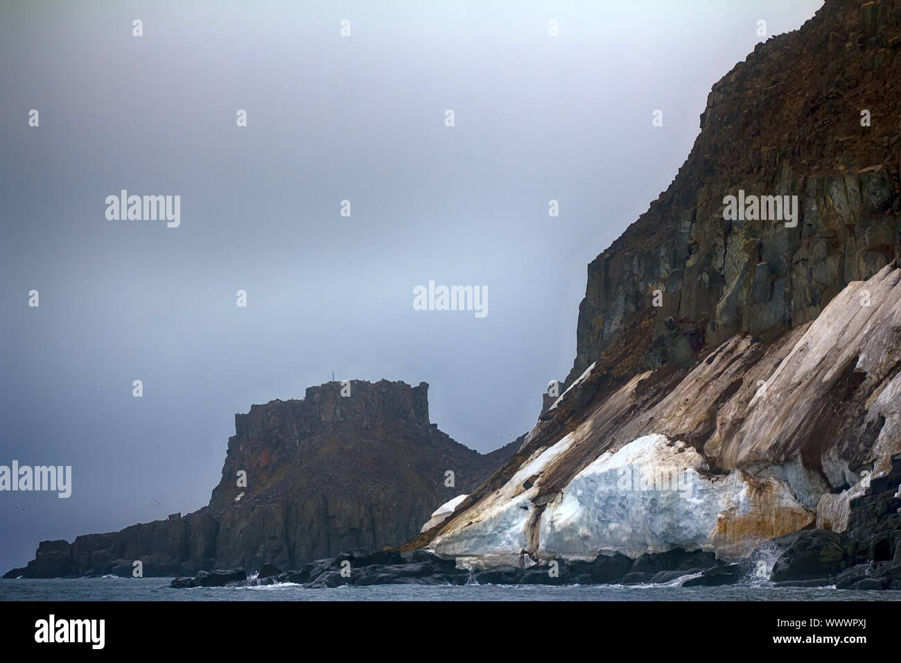 cliffs, glaciers and snowfields Rudolf island Stock Photo - Alamy