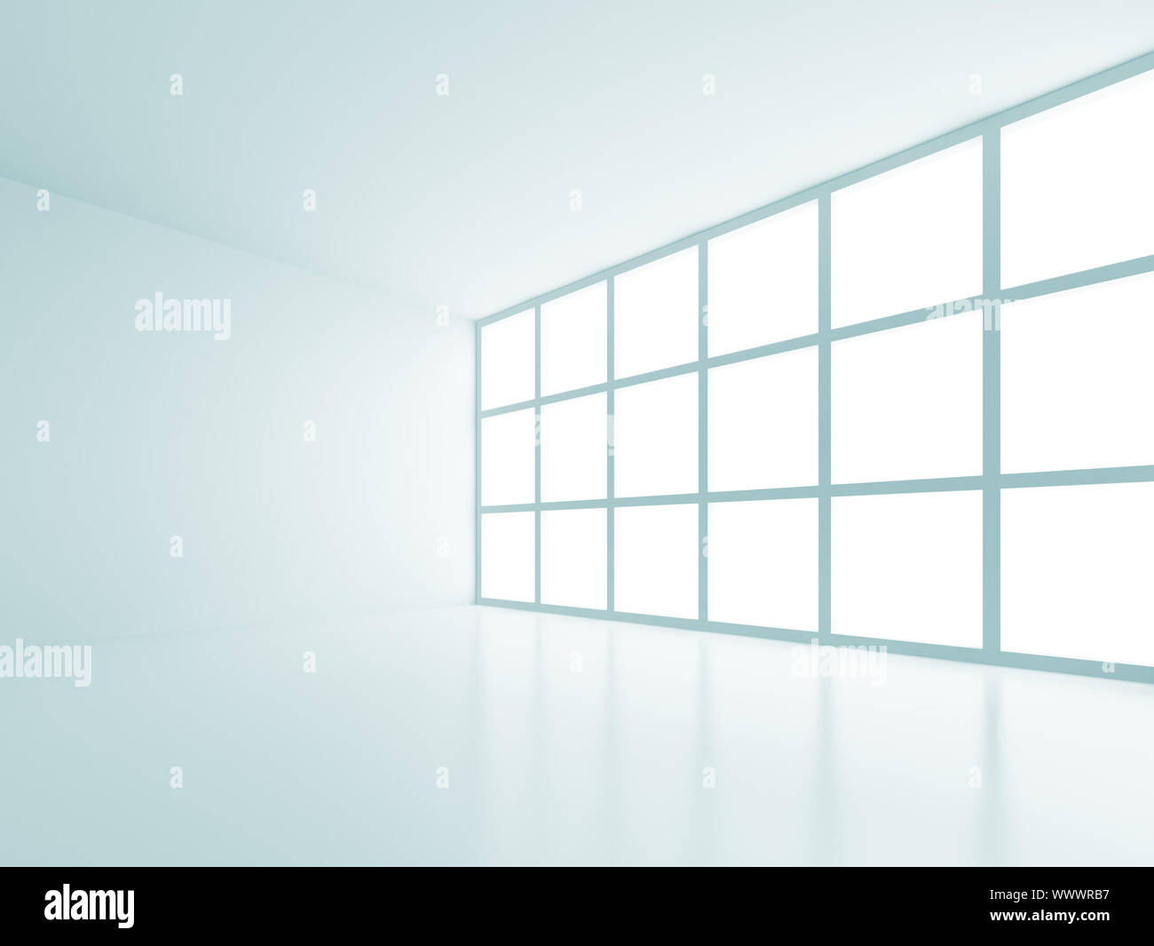3d Illustration of Blue Large Hall Background Stock Photo - Alamy
