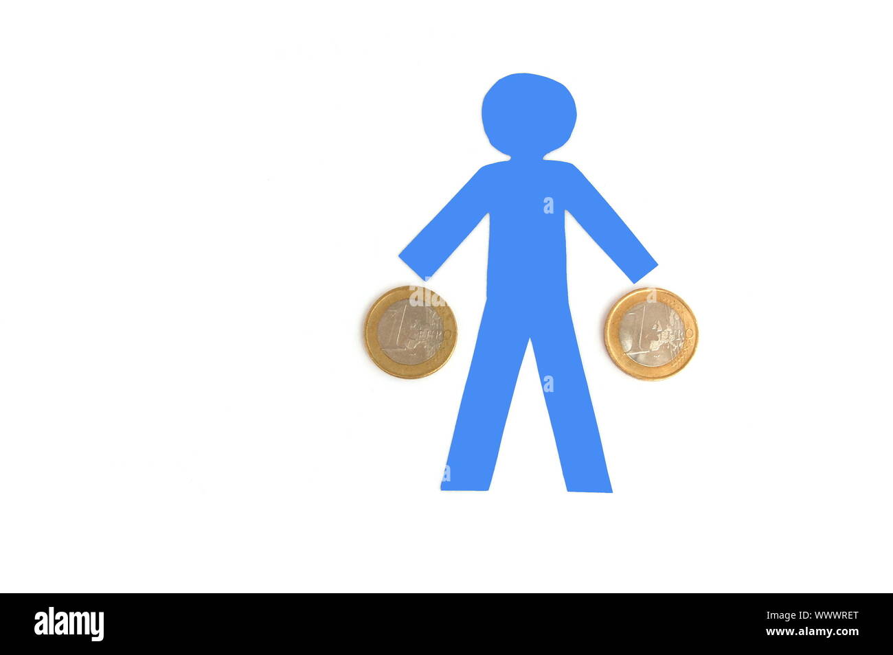 A money courier isolated on a white background Stock Photo - Alamy