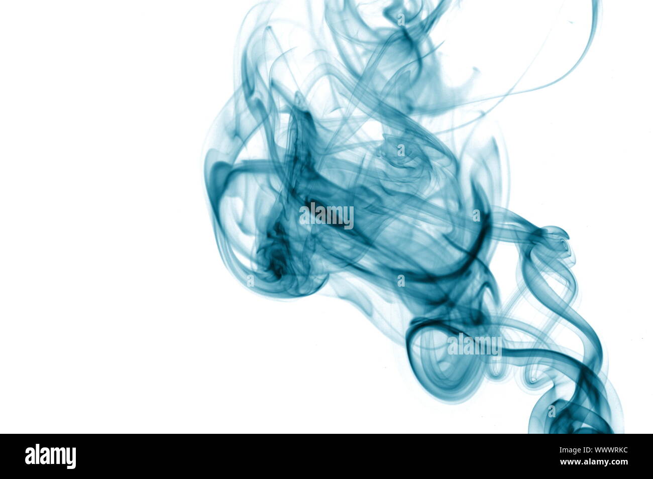 abstract blue smoke isolated on white background Stock Photo - Alamy