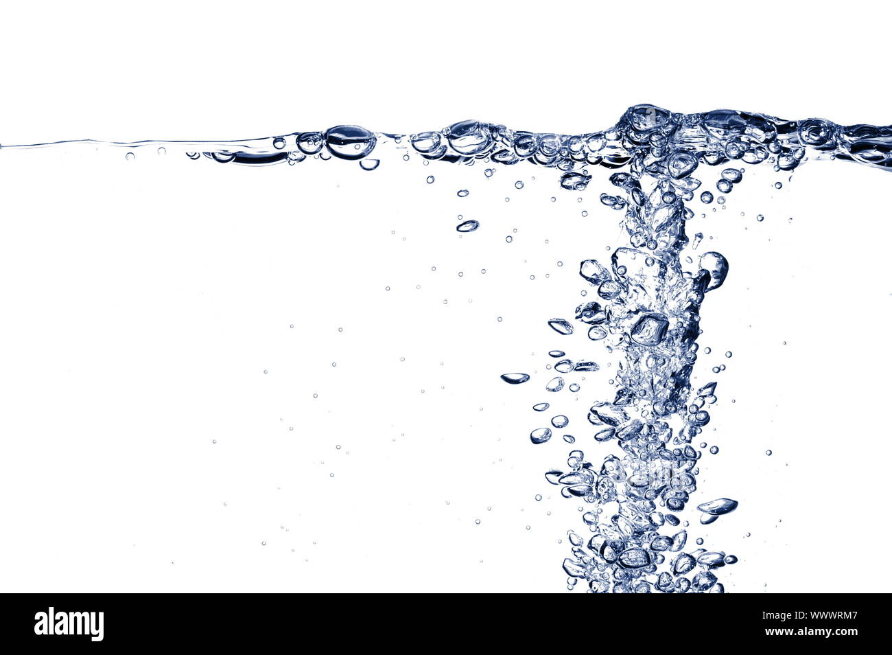 fresh and clean water with gas bubbles background Stock Photo - Alamy