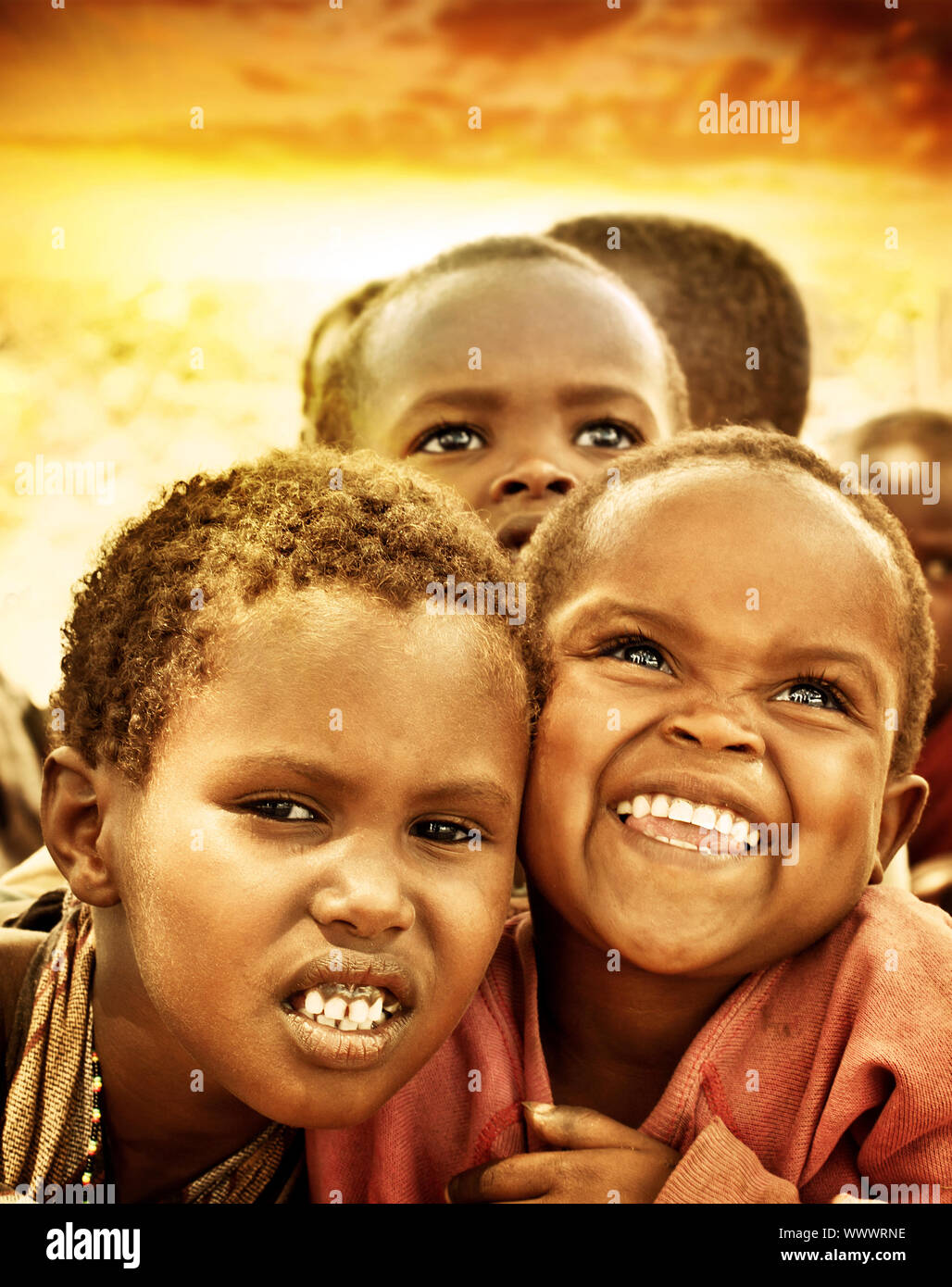 Africa children playing toddler hi-res stock photography and images - Alamy
