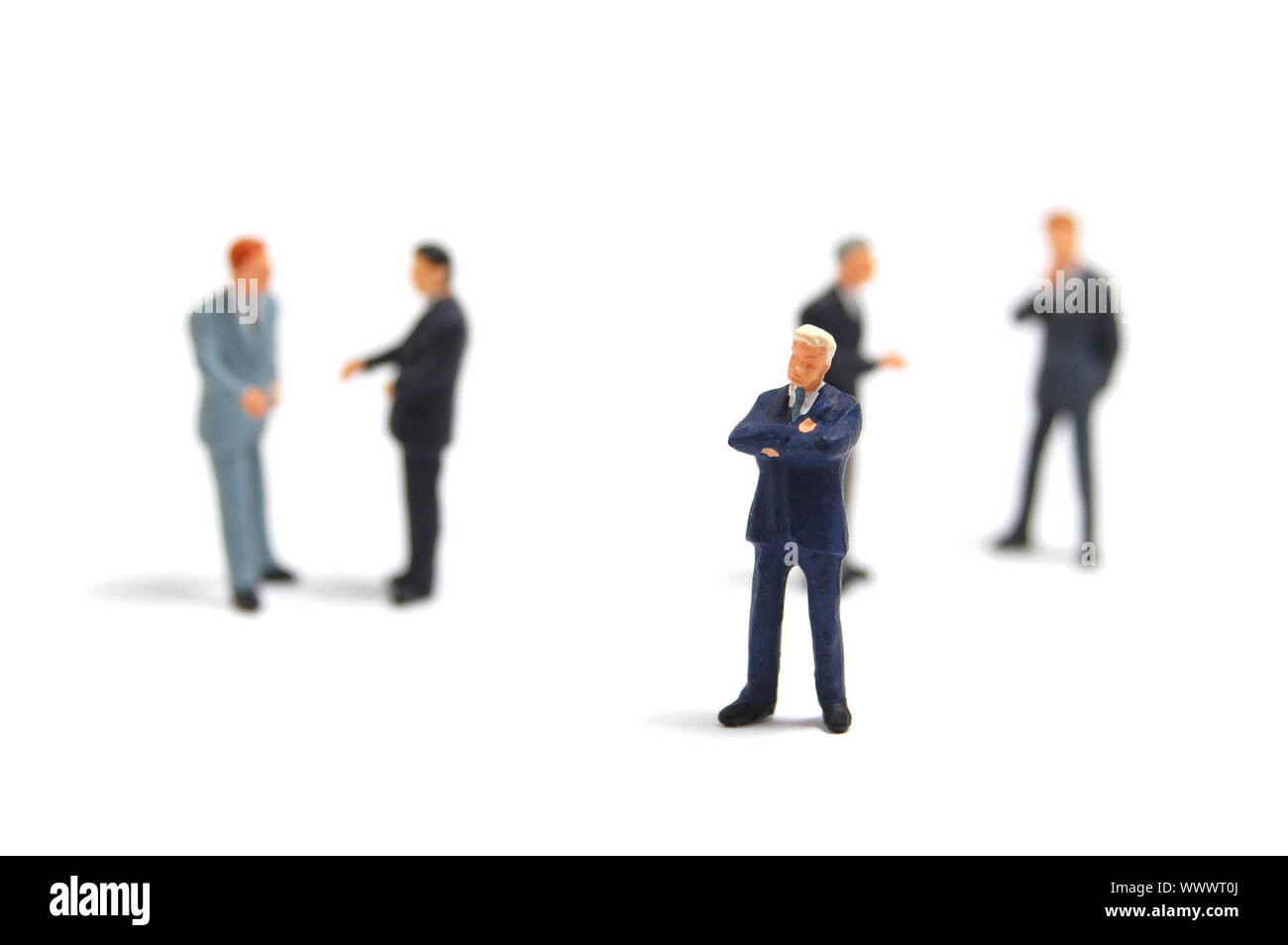 business people isolated on white background discussing a problem Stock ...