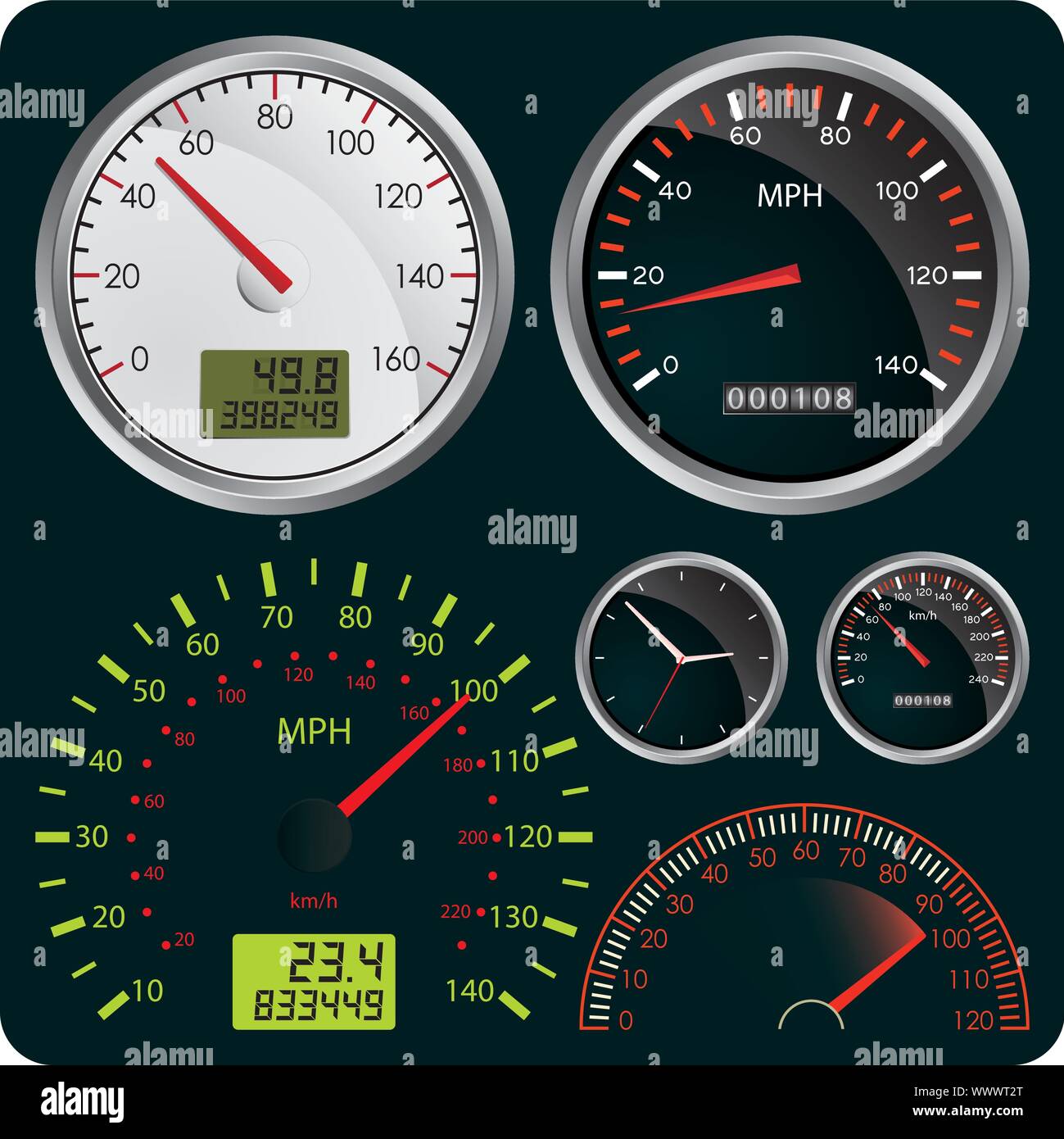 Meter detail Stock Vector Images - Alamy