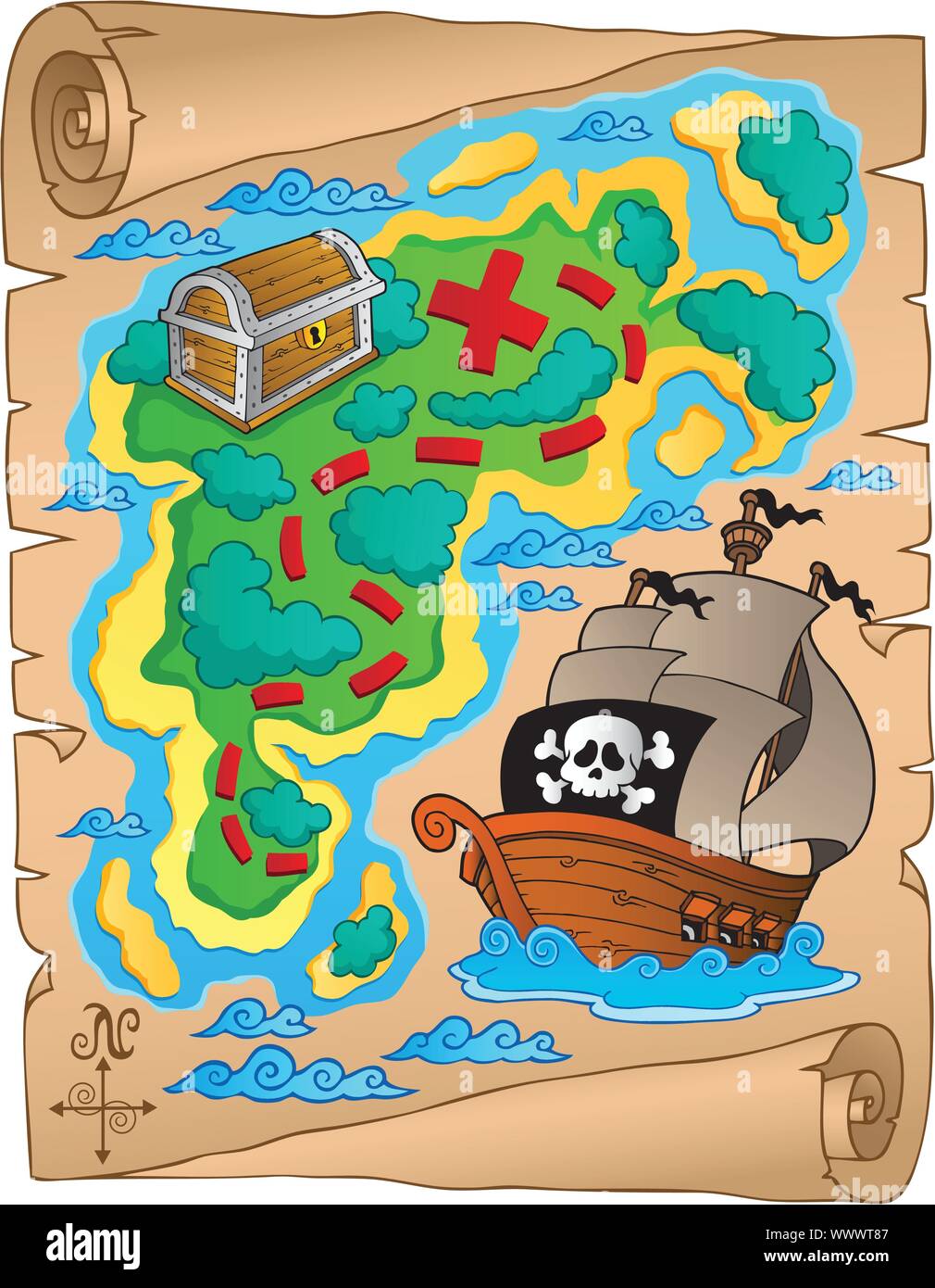 Mapa Del Tesoro Para Imprimir Escape Rooms Imprimibles, Breakouts Y