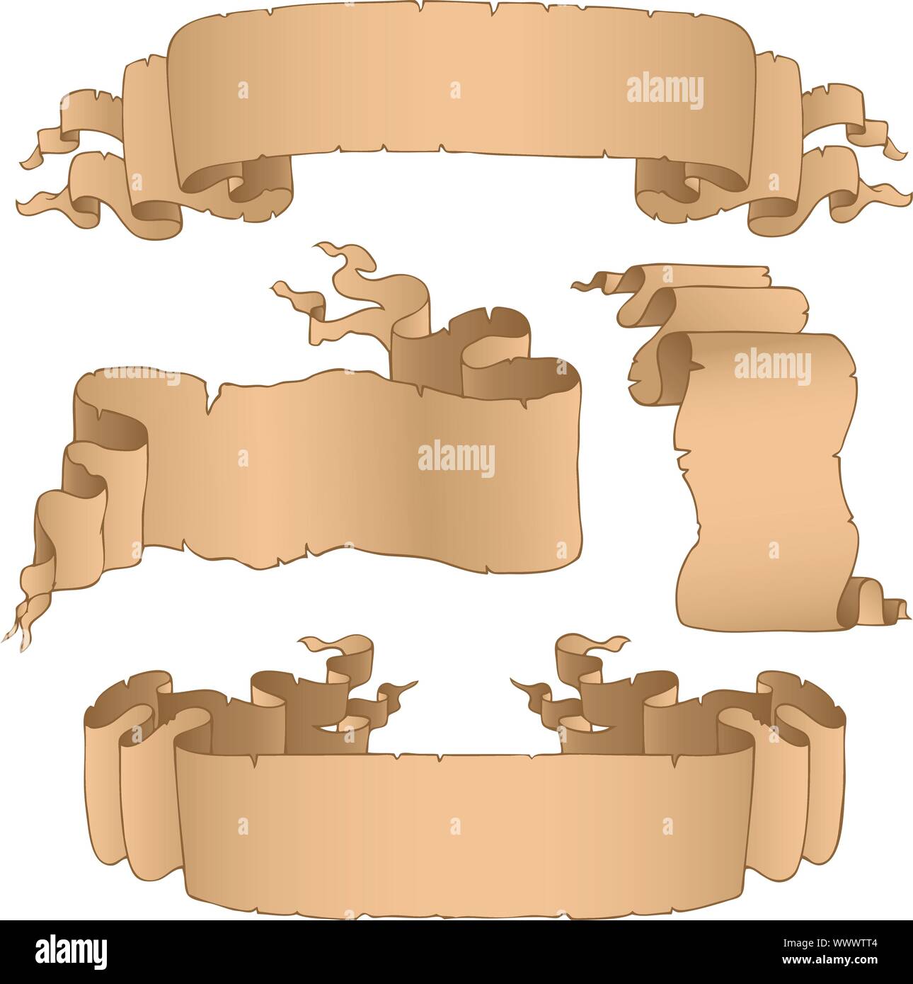 Vintage banners collection 5 Stock Vector Image & Art - Alamy