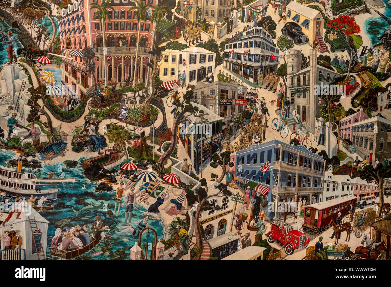 Painting mural bygone times hi-res stock photography and images - Alamy