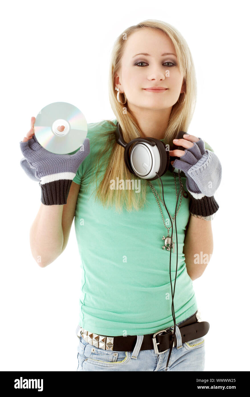 Teen Teenager Girl Cd High Resolution Stock Photography and Images - Alamy