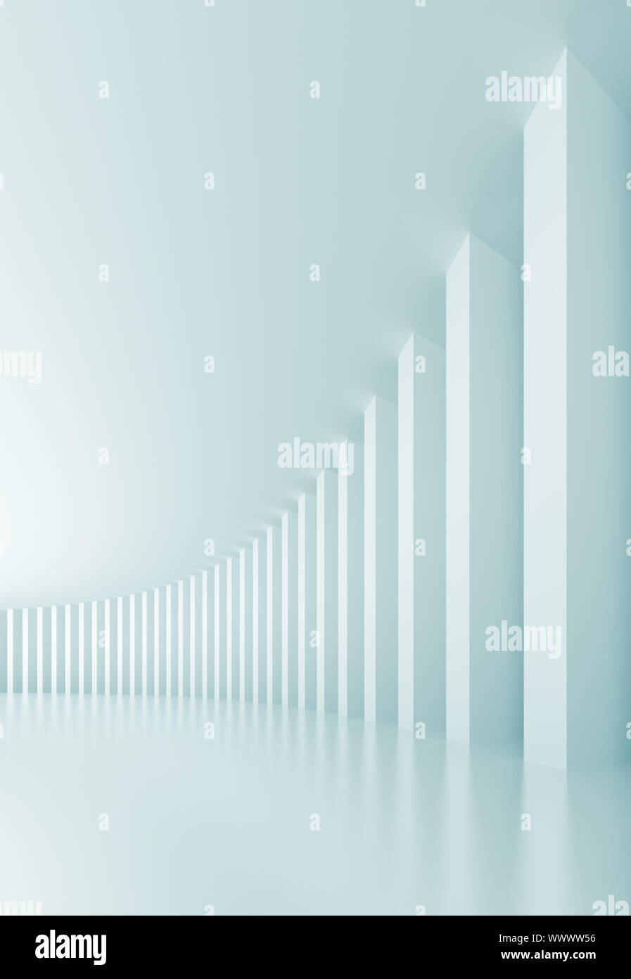 3d Illustration of Blue Abstract Columns Background Stock Photo - Alamy