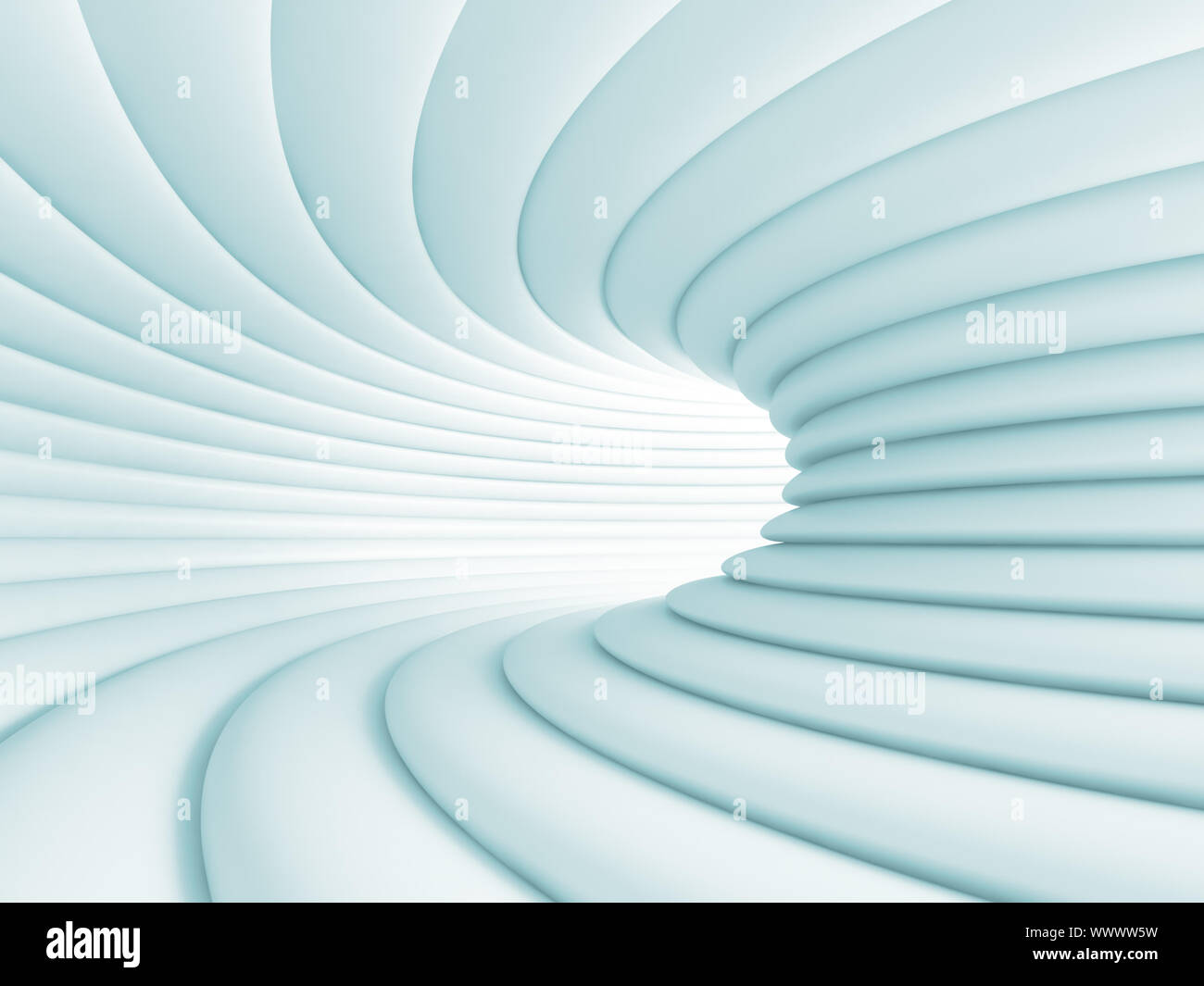 3d Illustration of Blue Abstract Tunnel Background Stock Photo - Alamy
