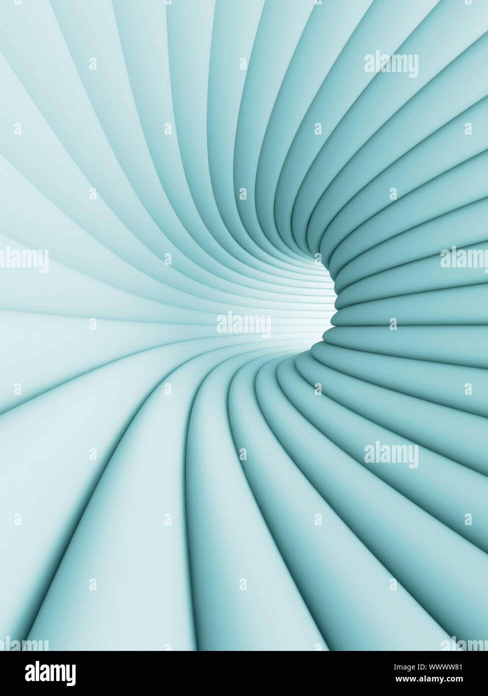 3d Illustration of Blue Abstract Tunnel Background Stock Photo - Alamy