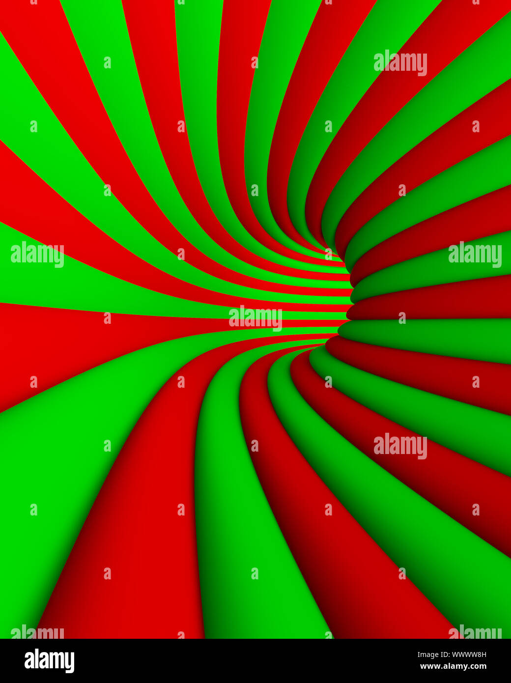3d render abstract red tunnel hi-res stock photography and images - Alamy