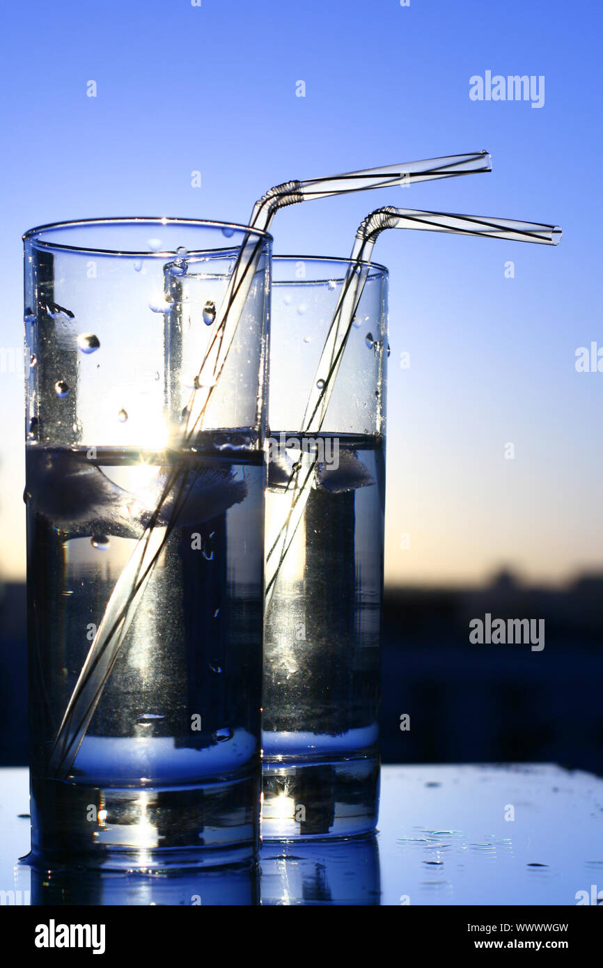 clean cold water in glass Stock Photo - Alamy