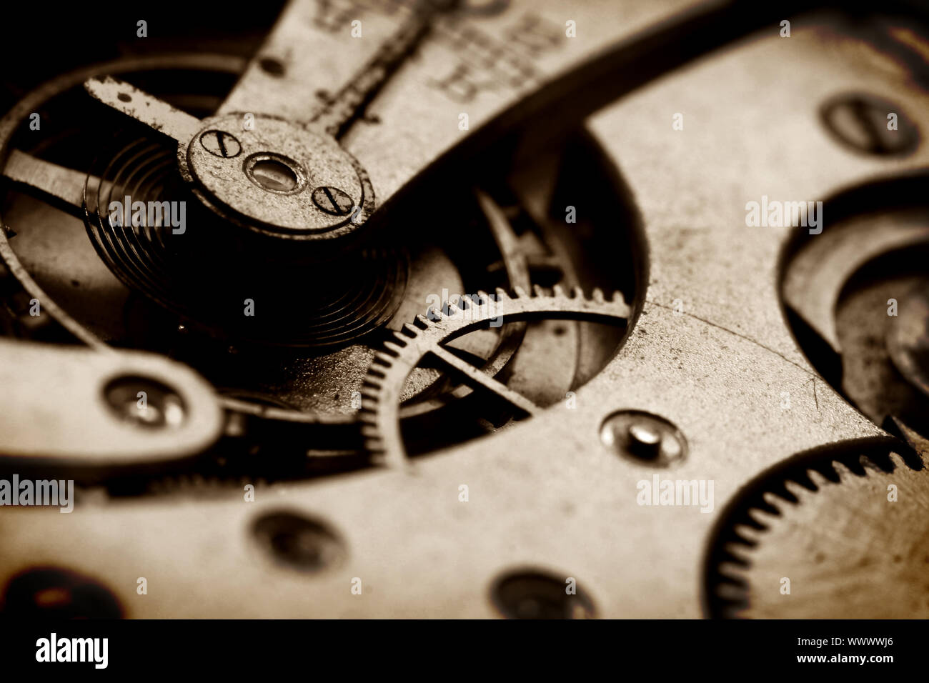 clock gear macro close up Stock Photo - Alamy