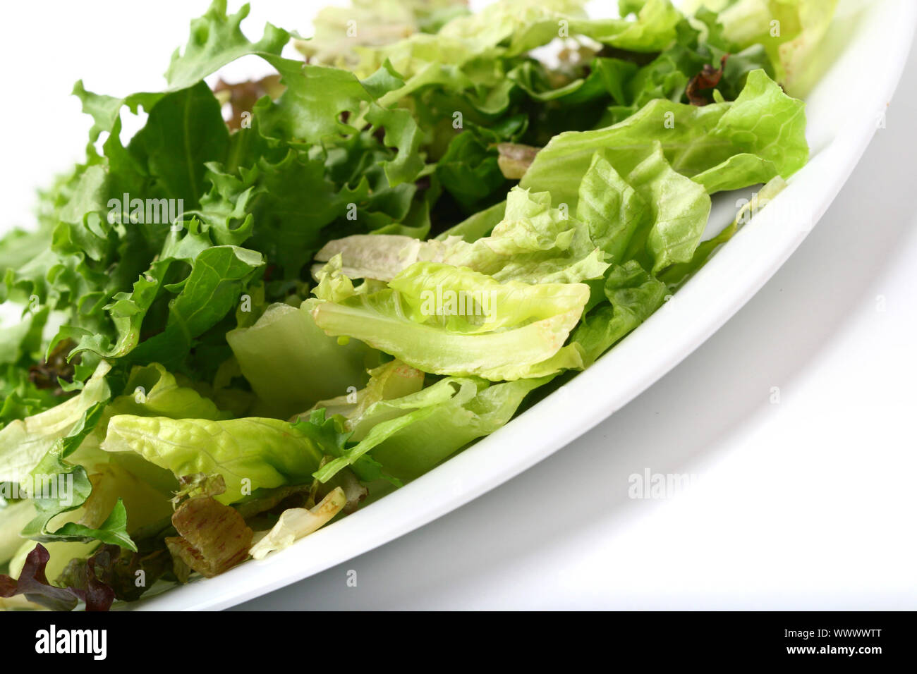 salad isolated on white background Stock Photo - Alamy