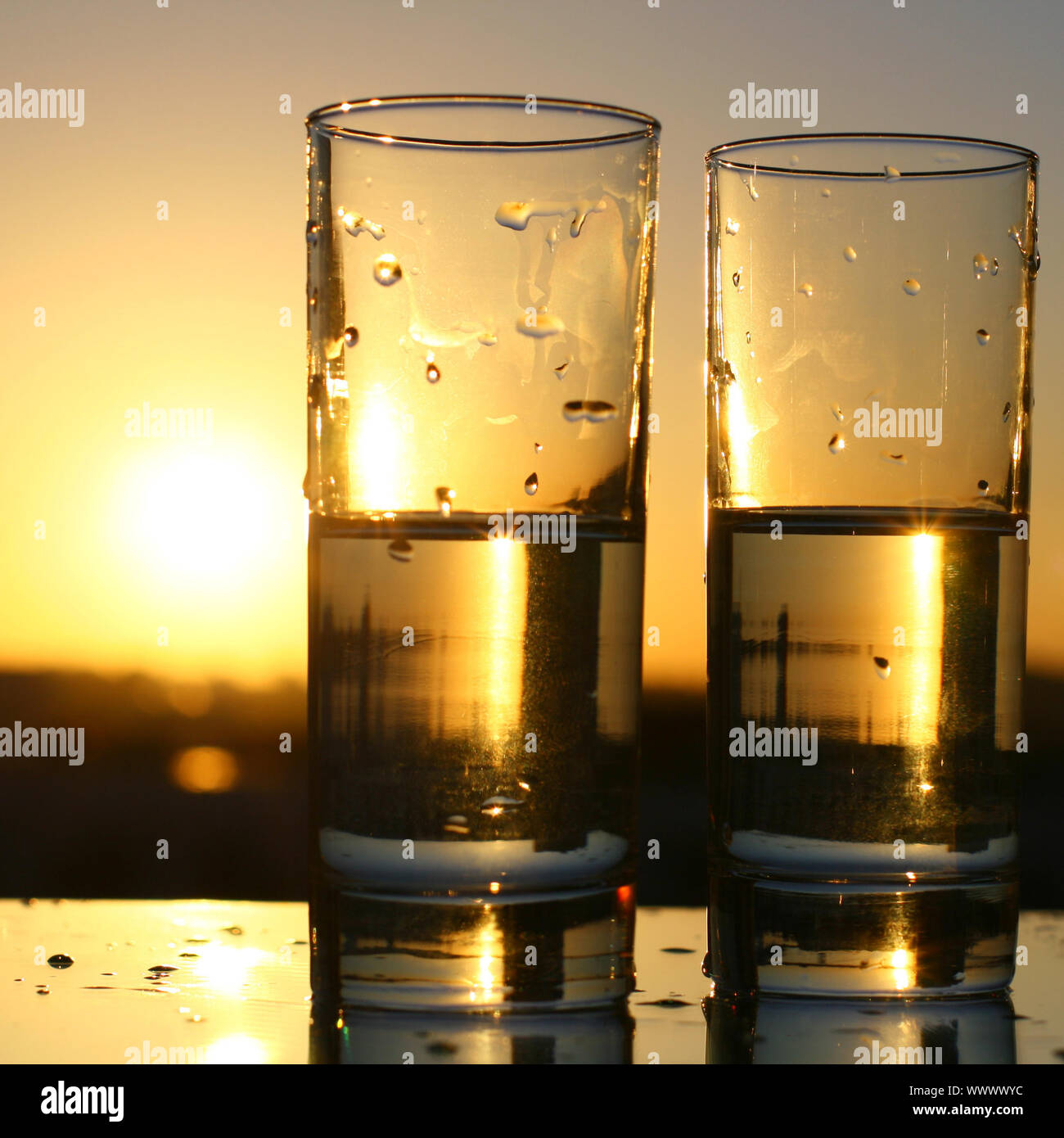 clean cold water in glass Stock Photo - Alamy