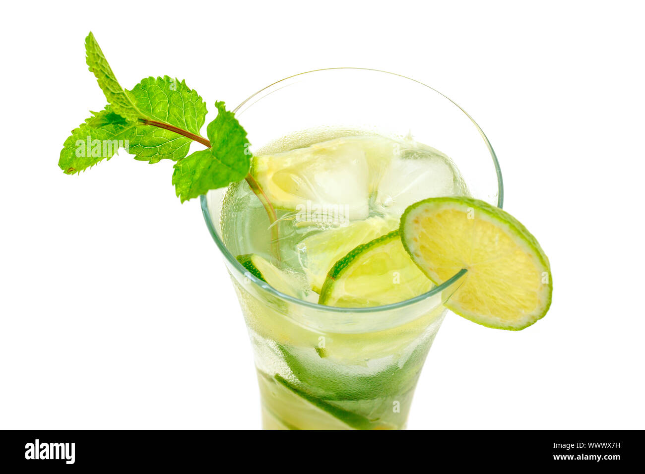 Mojito Cocktail in a Glass Beaker Stock Photo - Alamy
