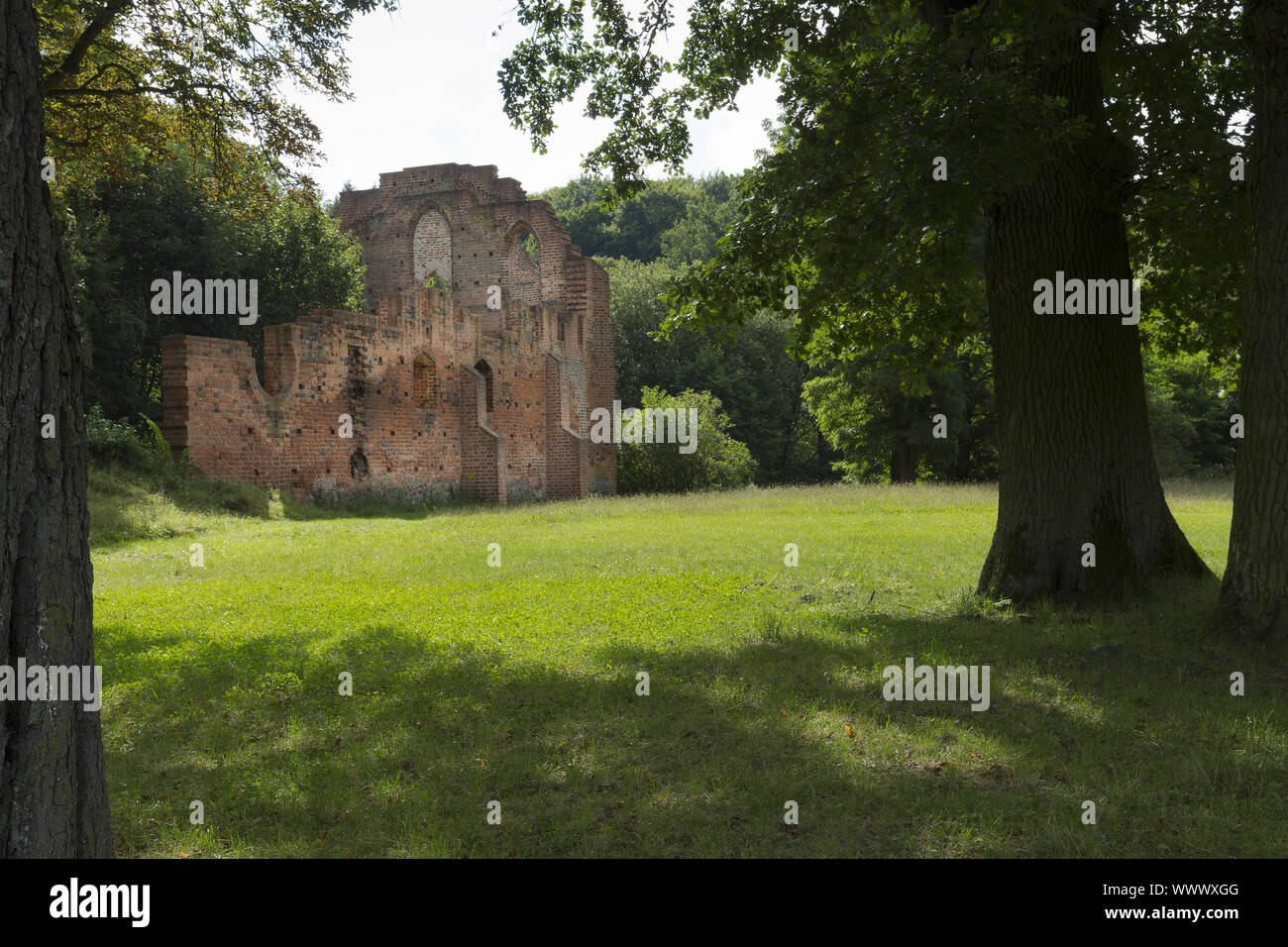 The monastery ruin in Boitzenburg, Uckermark Stock Photo - Alamy