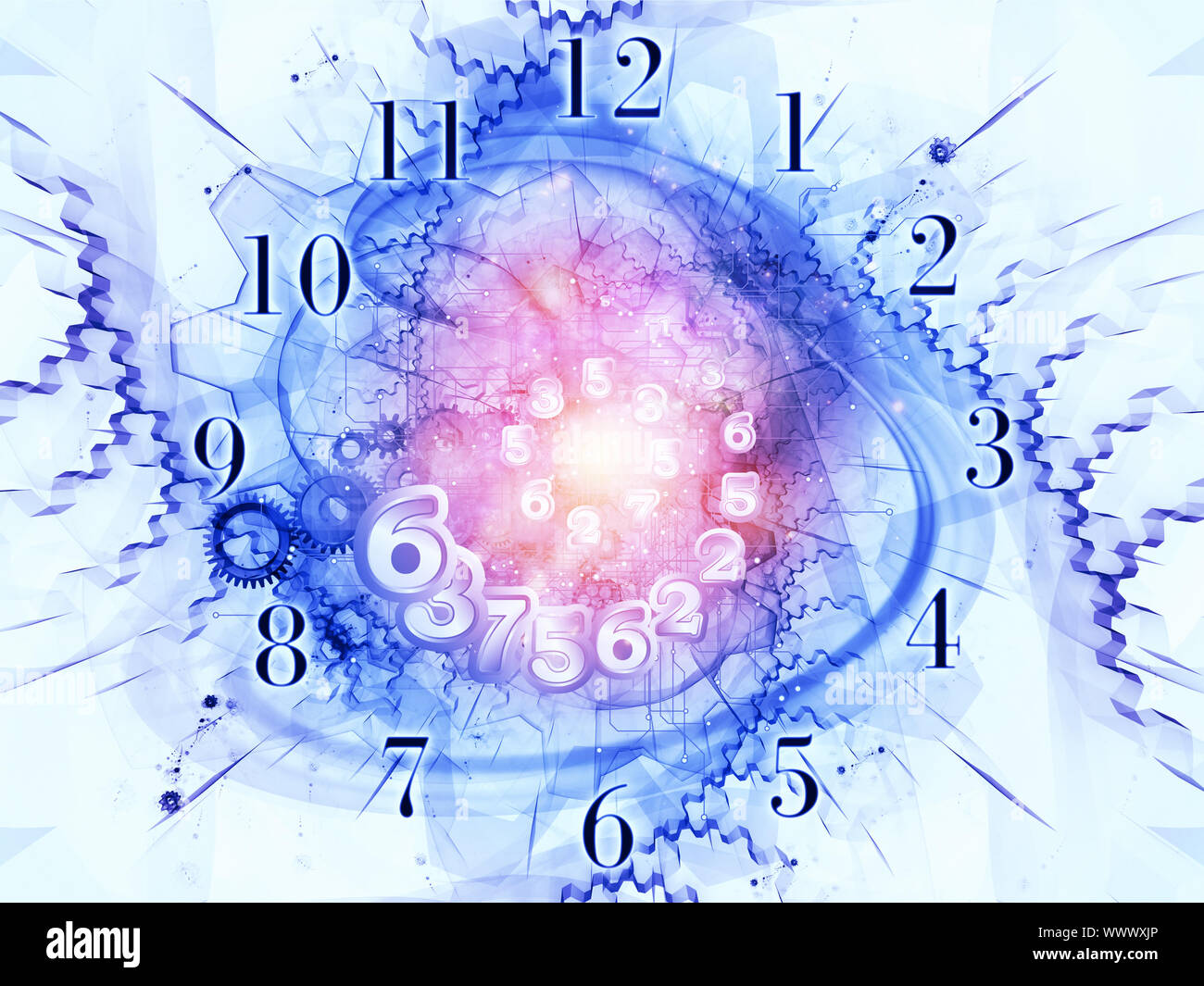Artistic background for use with projects on scheduling, temporal and ...