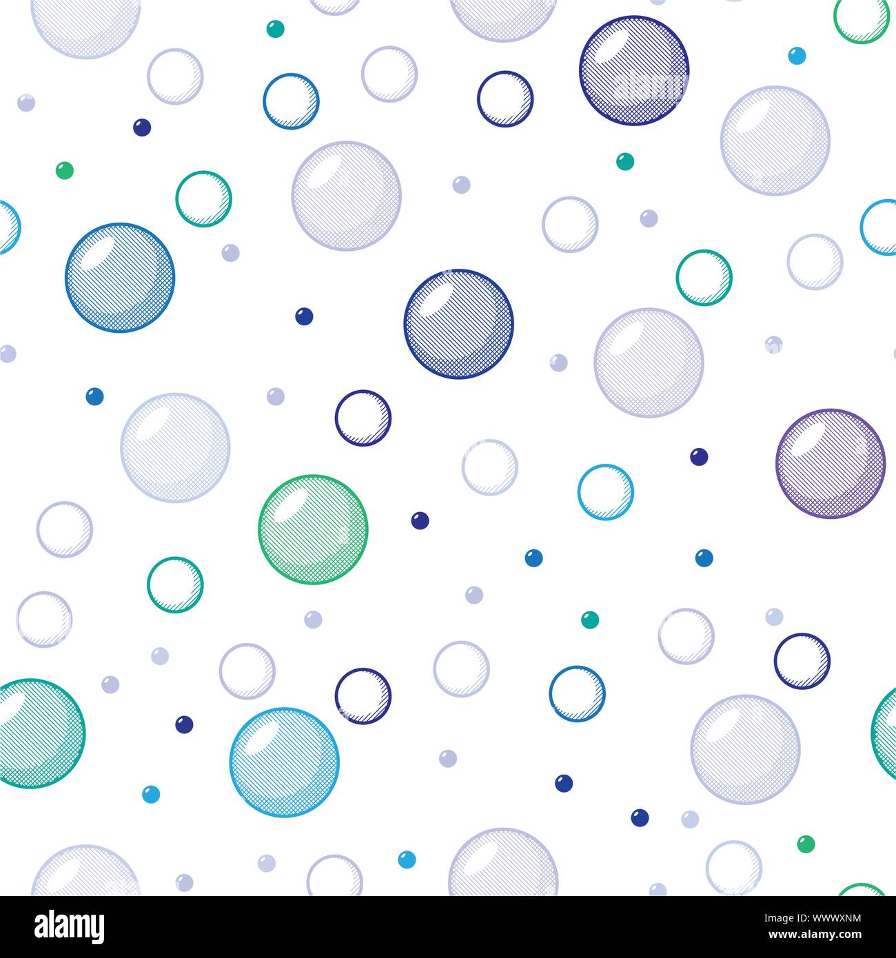 Abstract seamless texture - bubbles on white Stock Vector Image & Art ...