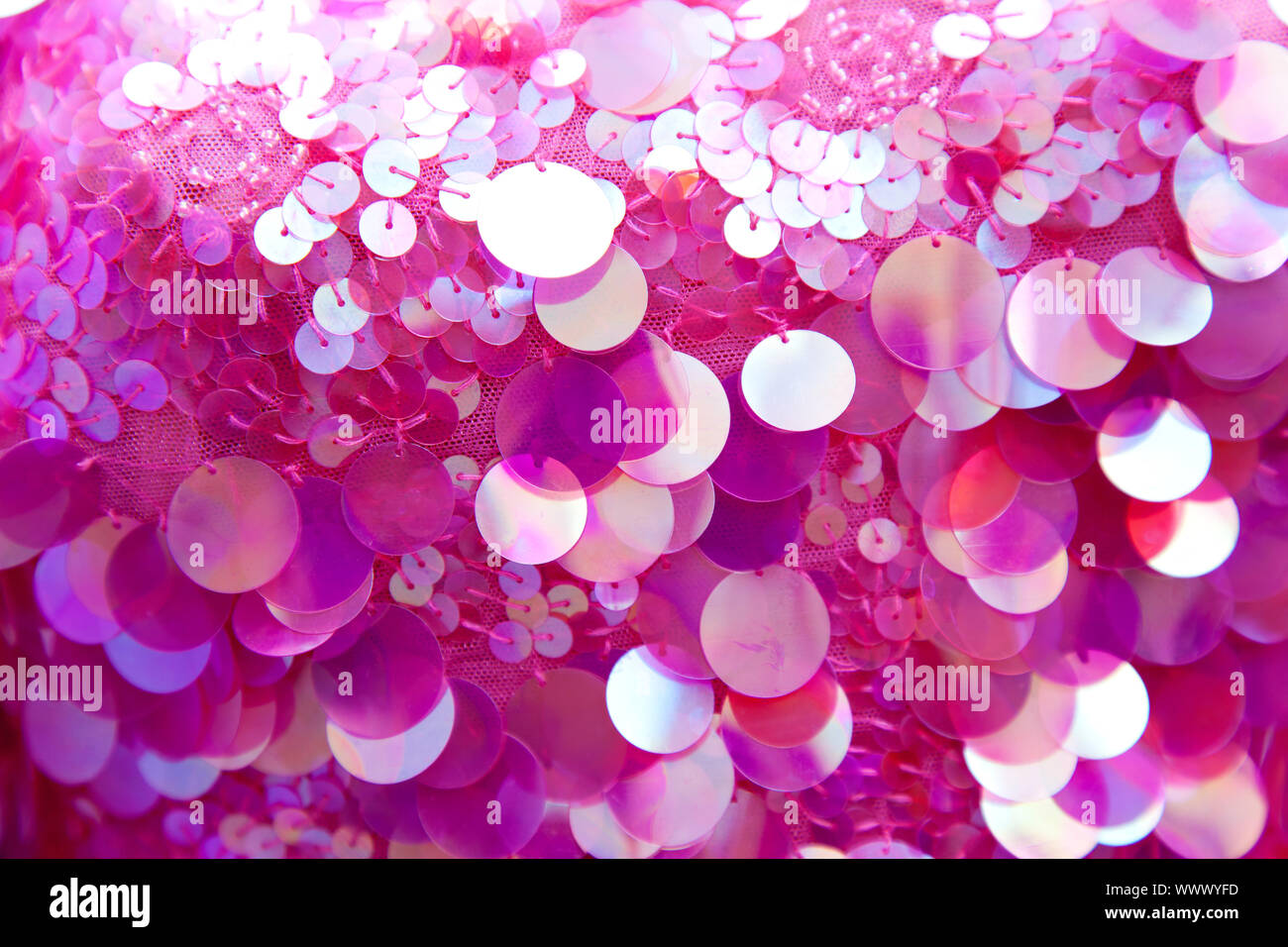 Pink sequins pattern texture fashion background Stock Photo - Alamy