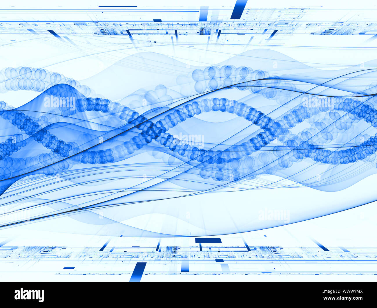 Background composition of abstract sine waves and design elements to ...