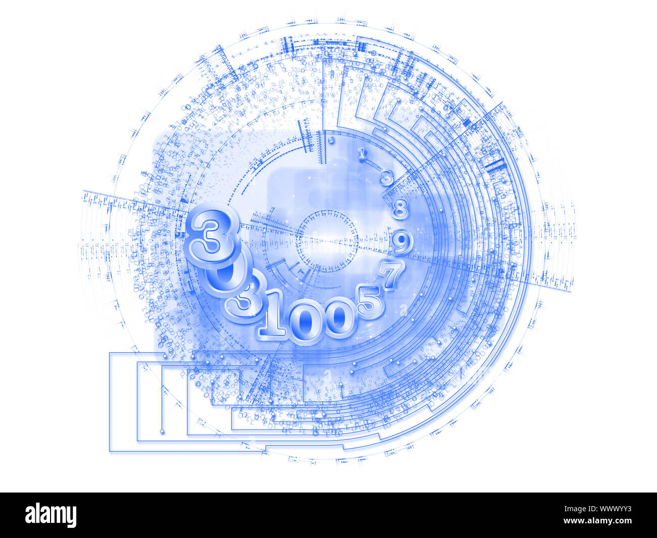 Artistic background made of numbers for use with projects on modern ...